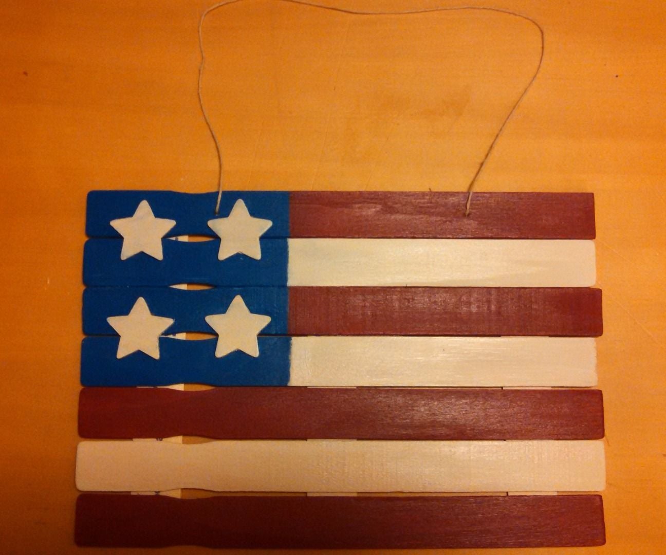 Make an American Flag Out of Paint Sticks : 5 Steps - Instructables