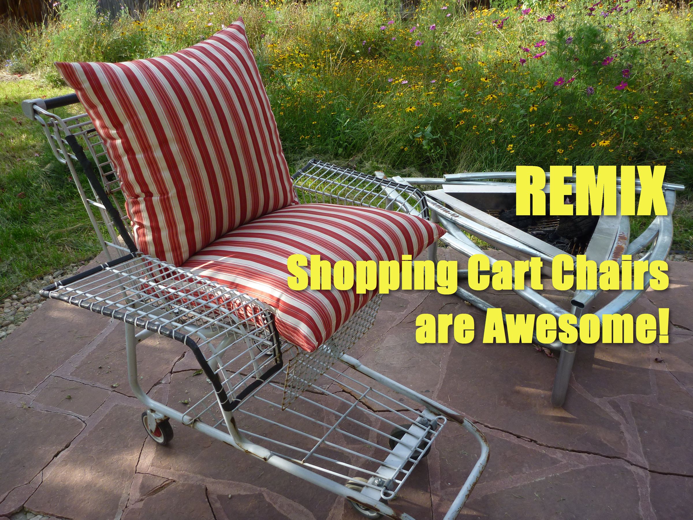 REMIX - Shopping Cart Chairs Are Awesome! : 4 Steps (with Pictures ...