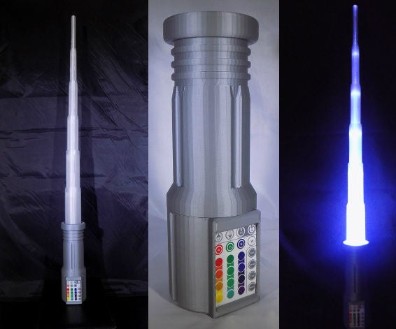 LIGHTSABER!!! LED - 3D Printed - Fully Functional : 3 Steps (with ...