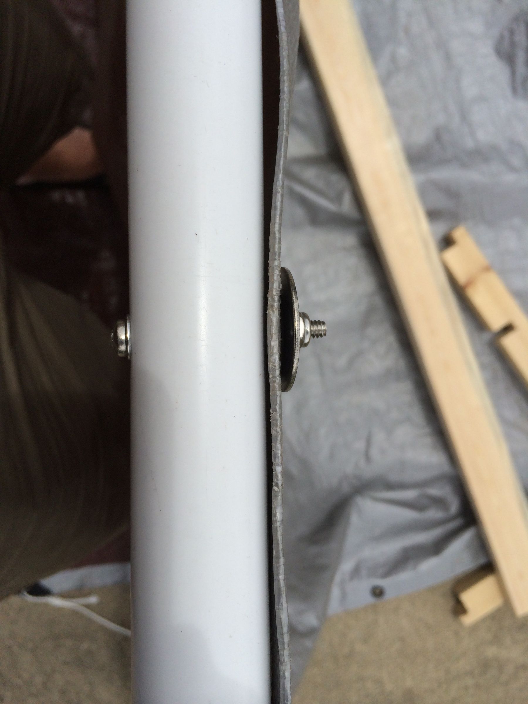 Tarp and PVC Canopy Lean-to Workspace : 12 Steps - Instructables