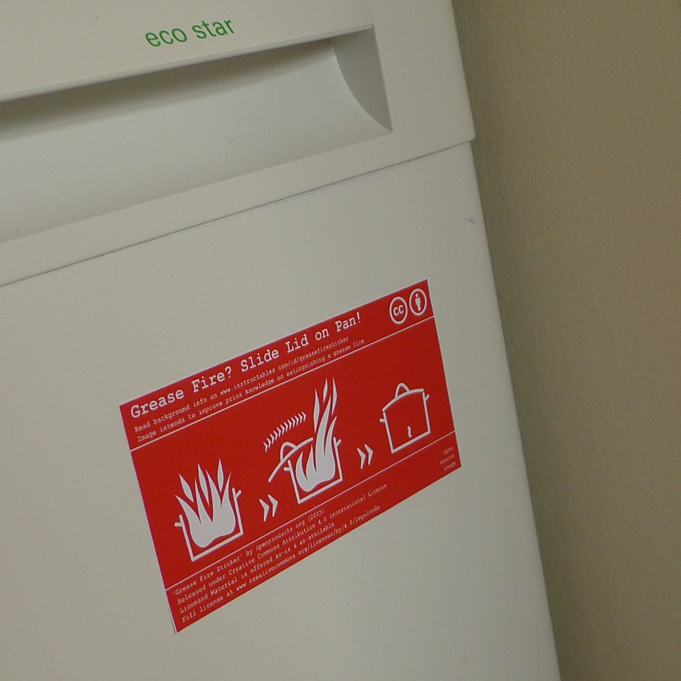 Grease Fire Safety Sticker : 6 Steps (with Pictures) - Instructables