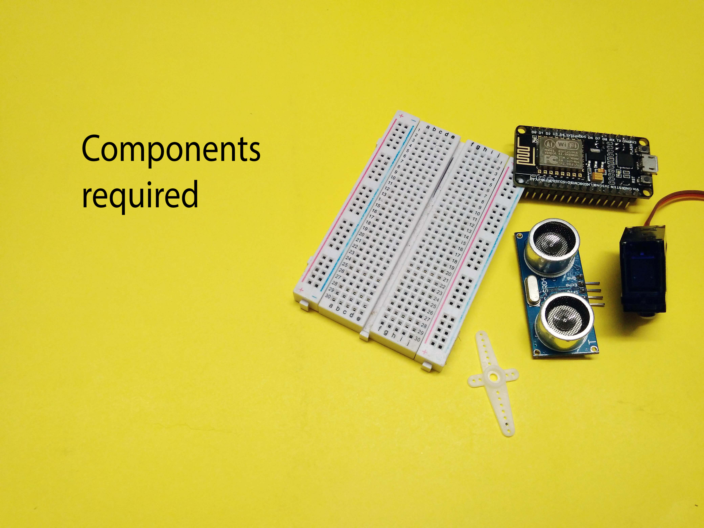 Ultrasonic Sensor Controlled Servo in NodeMCU : 5 Steps - Instructables