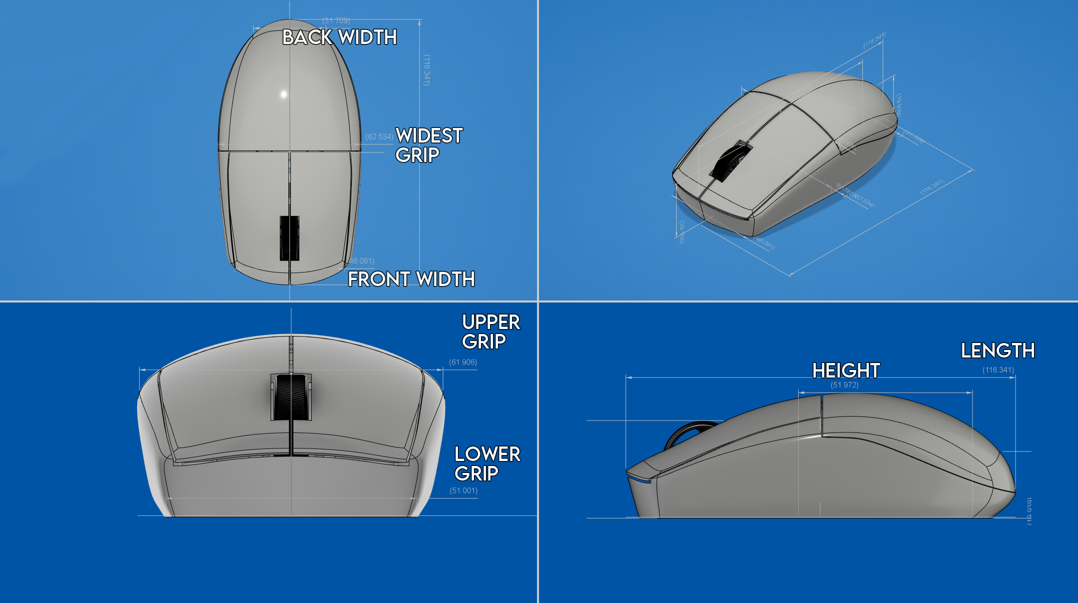Z100s, 3D Printed Symmetric Wireless Mouse Guide - Instructables