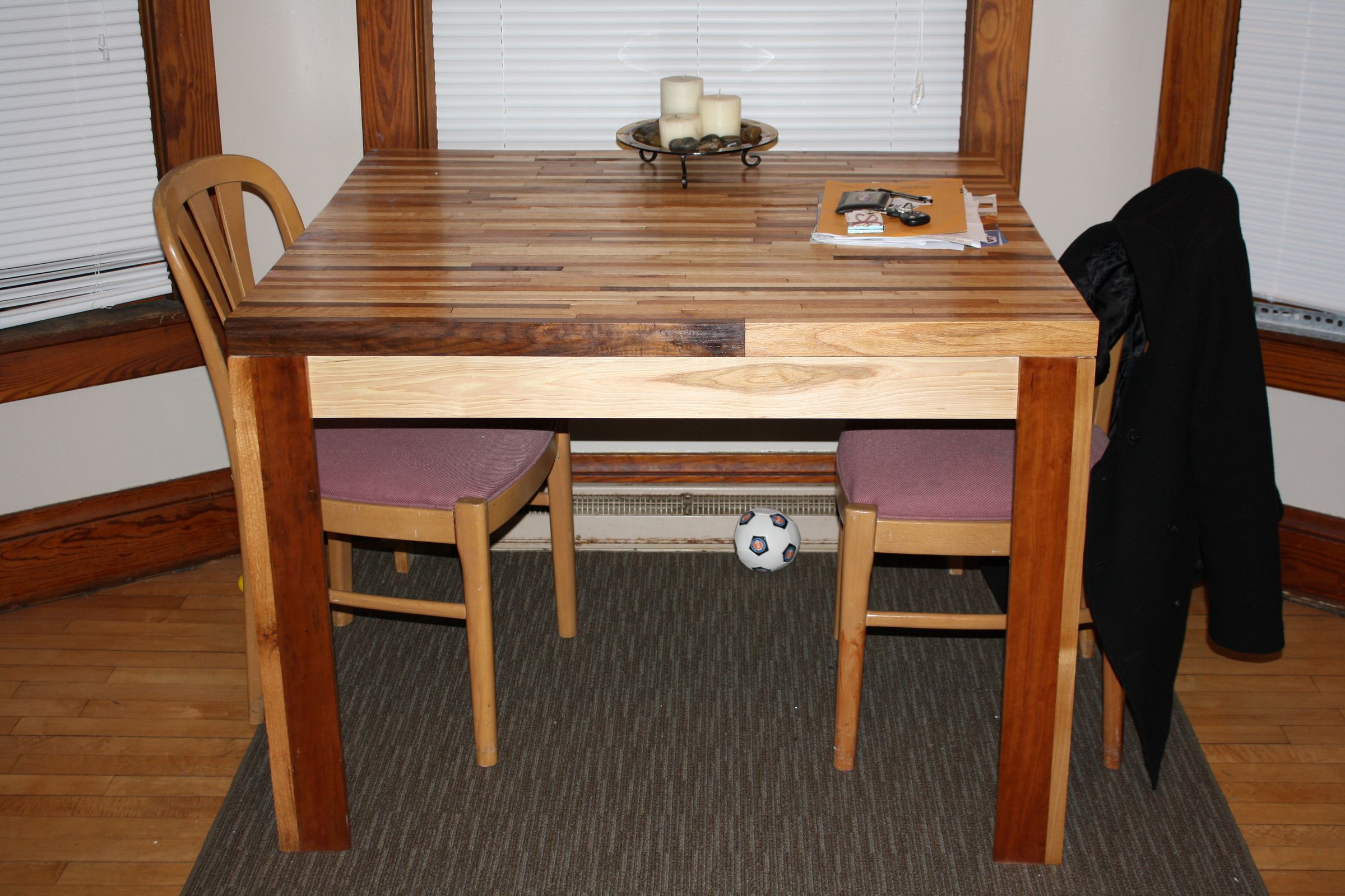 Butcher Block Hardwood Table : 5 Steps (with Pictures) - Instructables