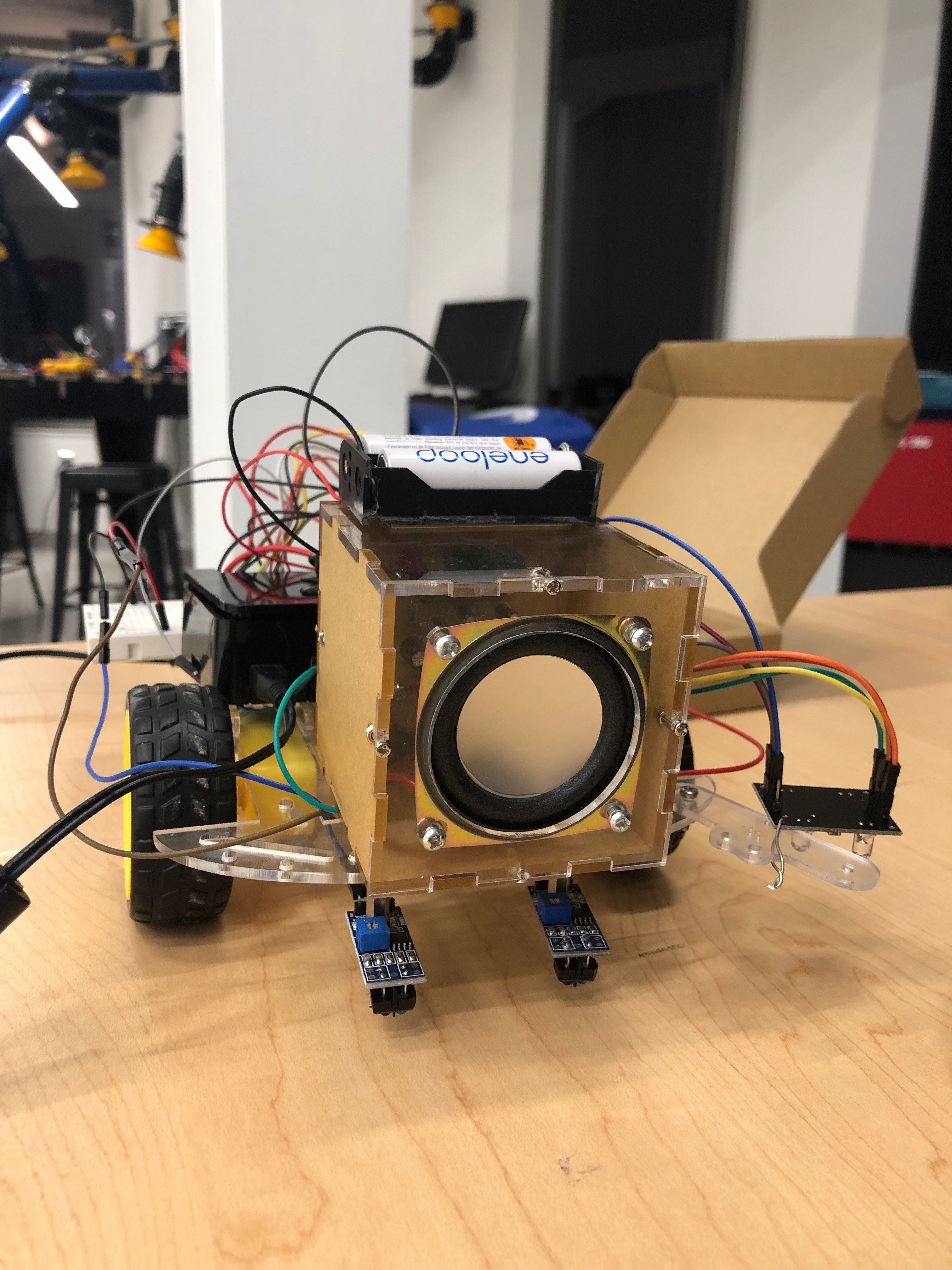 E101 Line Following Bot With Speaker : 11 Steps - Instructables