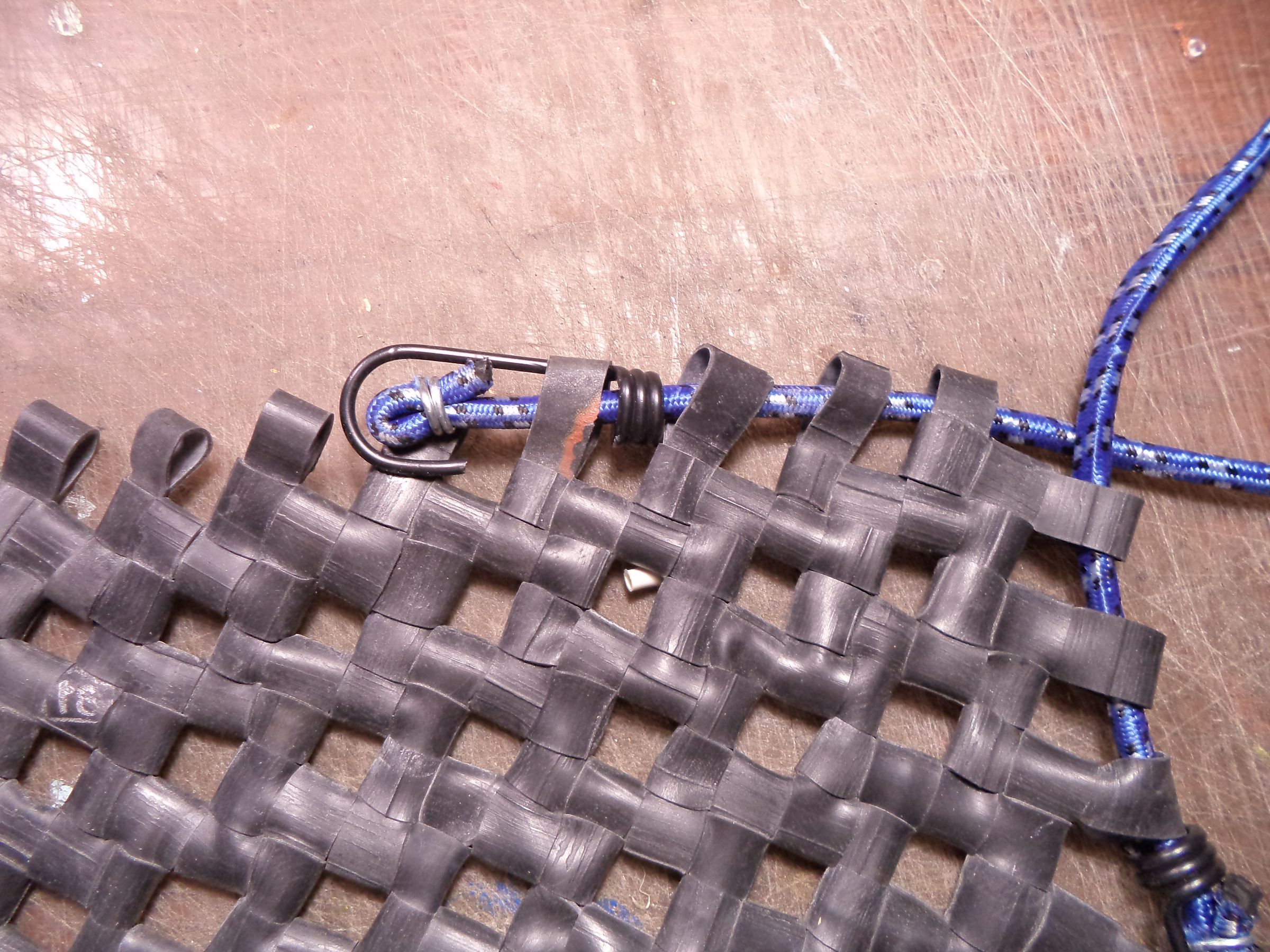 Bicycle Baggage Net From Old Inner Tube : 8 Steps (with Pictures ...