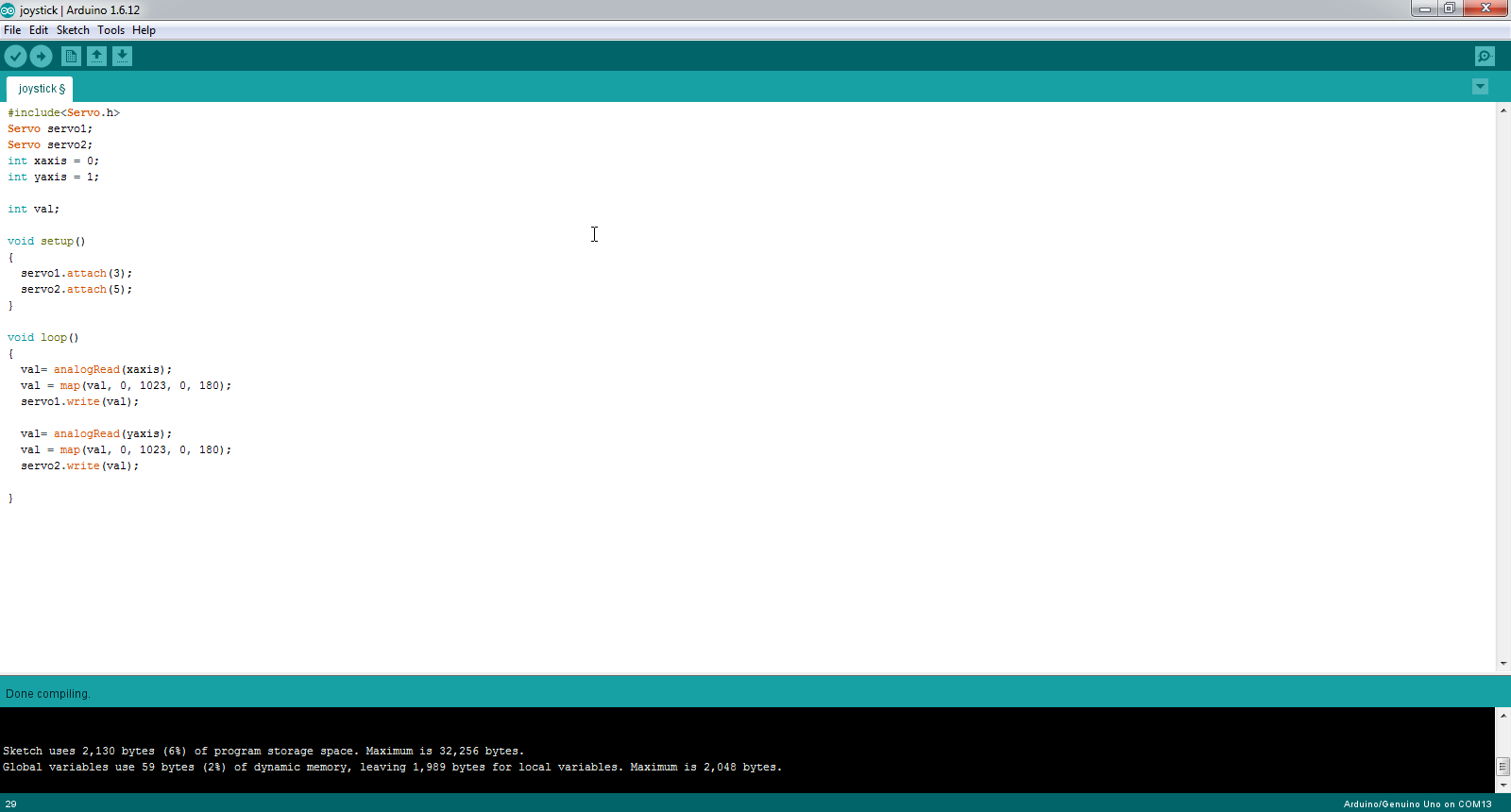 Controlling 2 Servos Using Analog Joystick. : 5 Steps (with Pictures ...