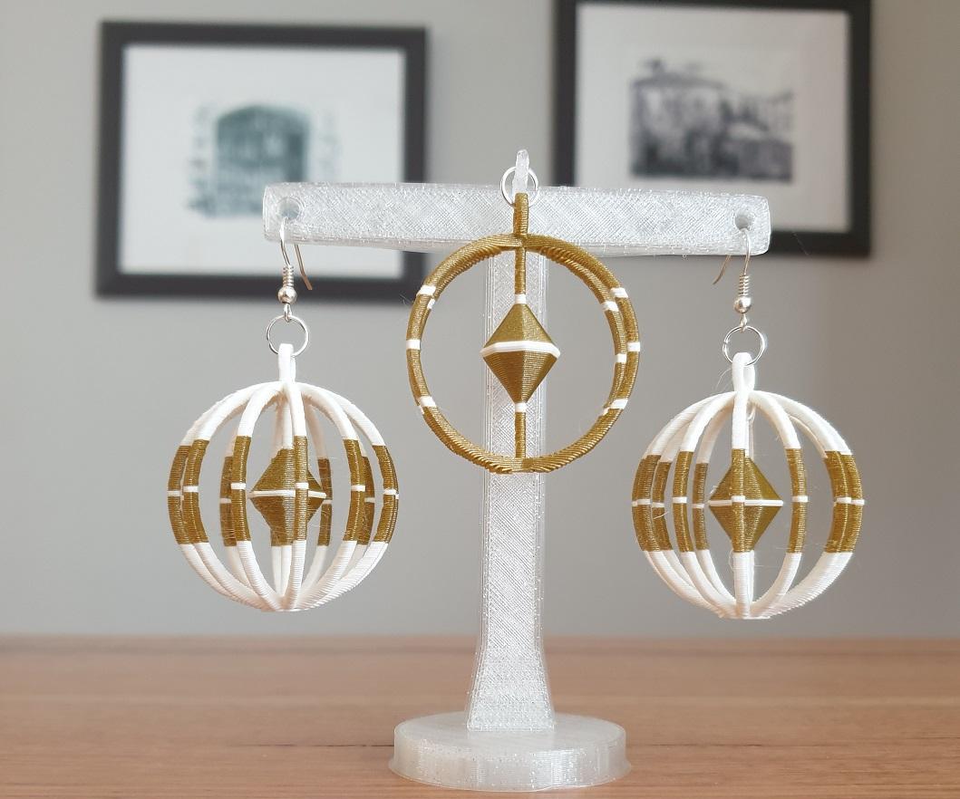 3d Printed Earrings and Pendant Set (designed in Tinkercad) : 7 Steps ...