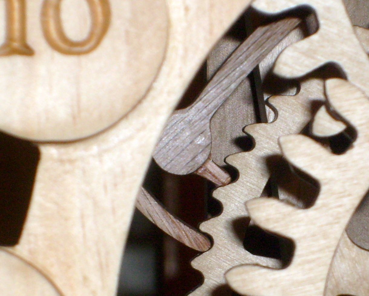 A Wood Gear Clock With a Unique Drive Mechanism : 34 Steps (with ...