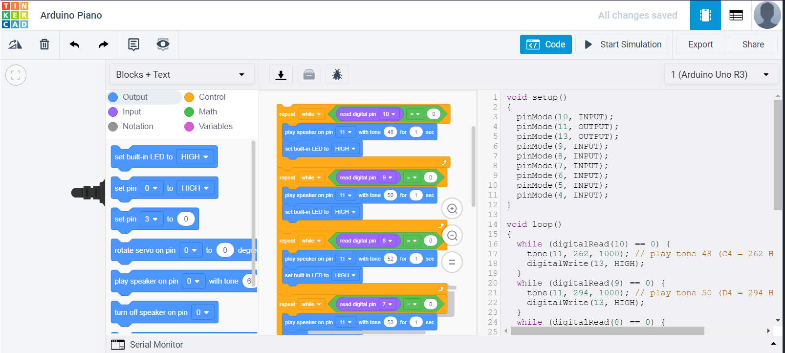 Mini Piano Using Arduino : 4 Steps - Instructables