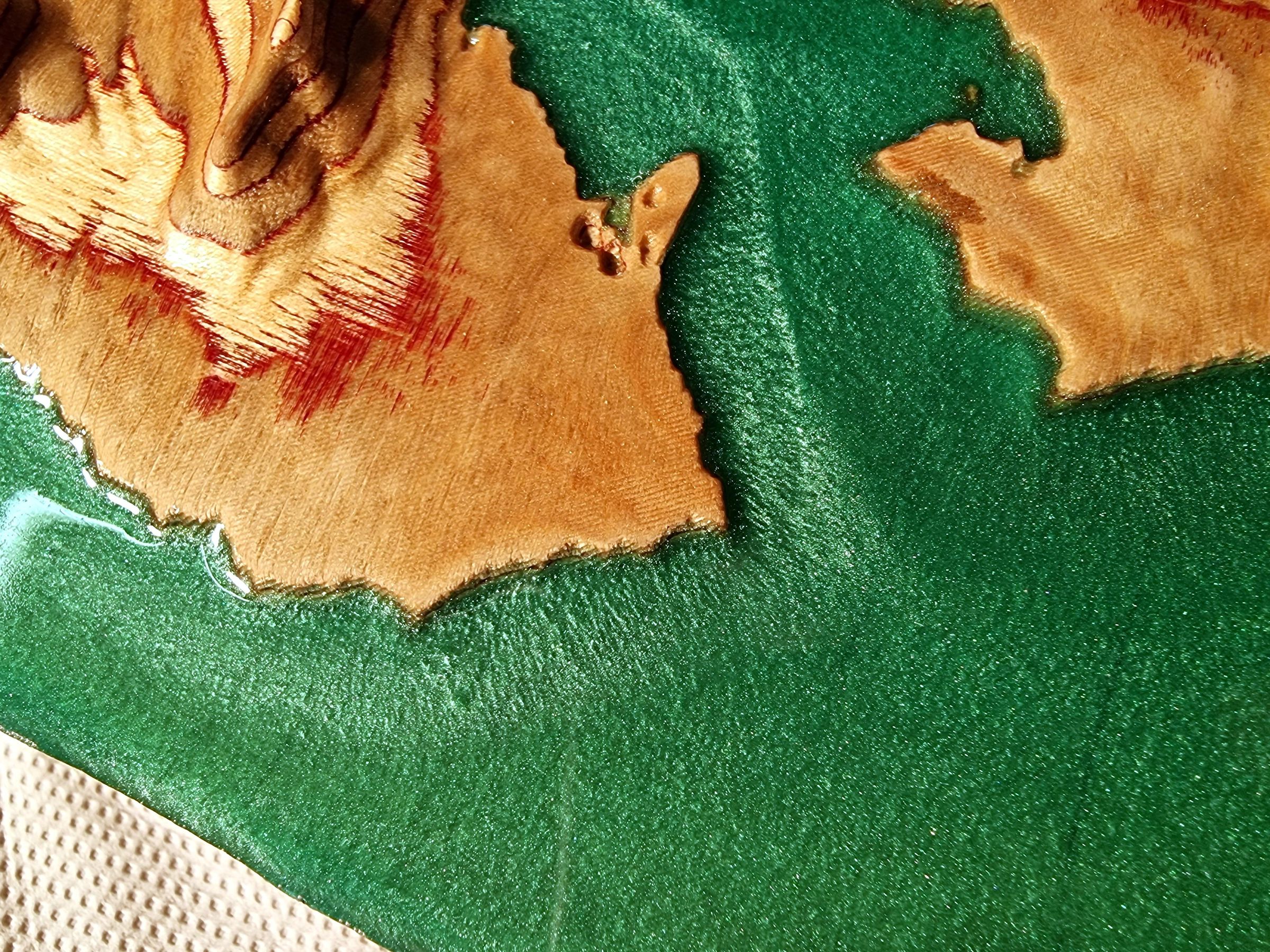 Carving 3D Terrain Topographic Relief Maps on a CNC Machine by Steve M ...