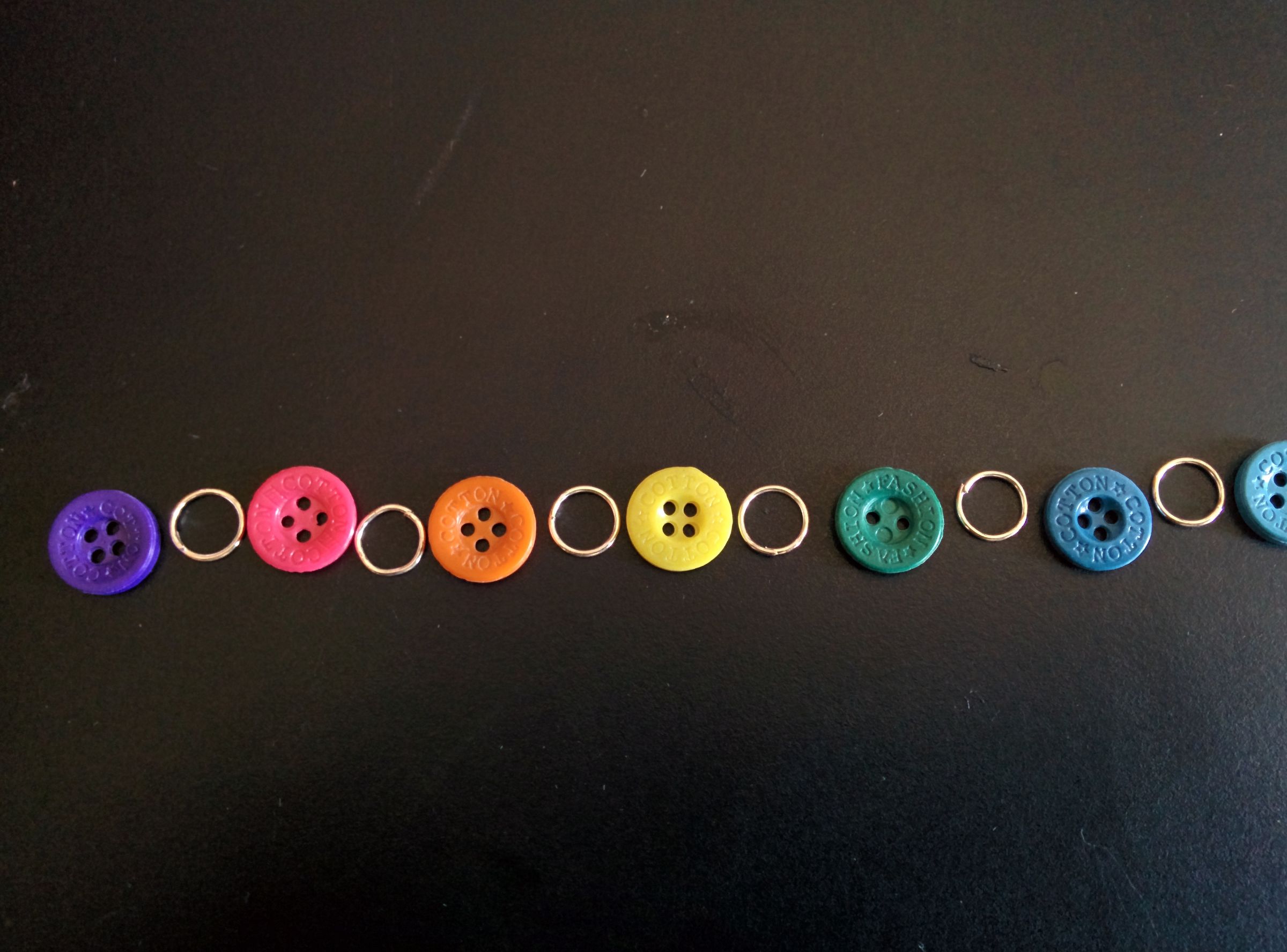 How to Make Rainbow Button Cluster Earrings Easily : 4 Steps (with ...
