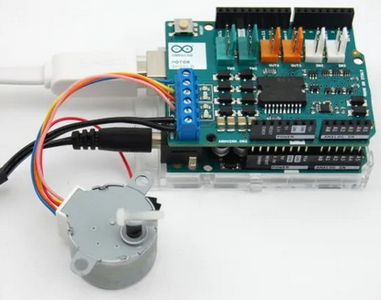 Arduino AVR L298 Motor Shield Interrupt Driven Stepper Motor - Instructables