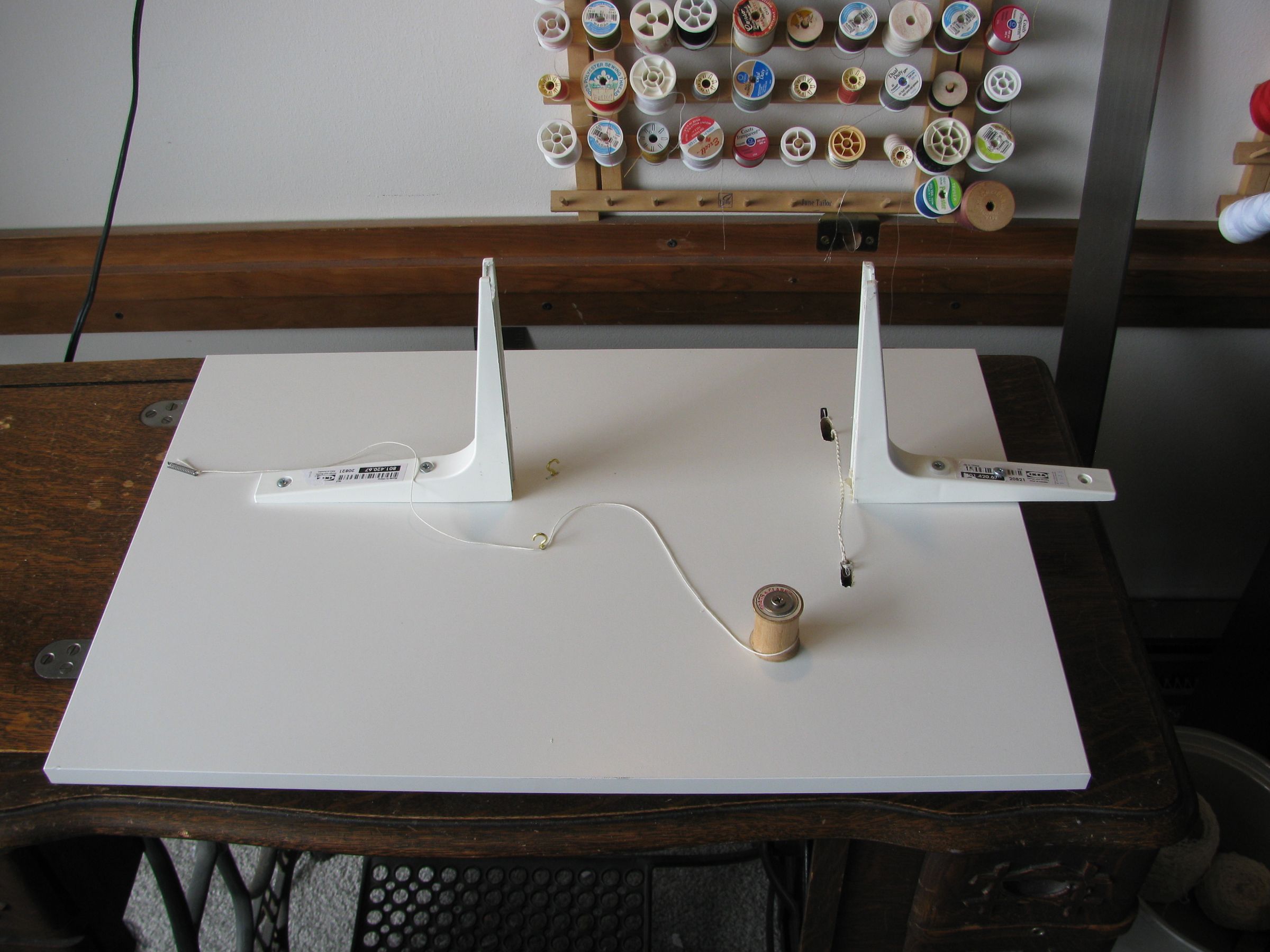 Spinning Attachment for a Treadle Sewing Cabinet : 8 Steps (with ...