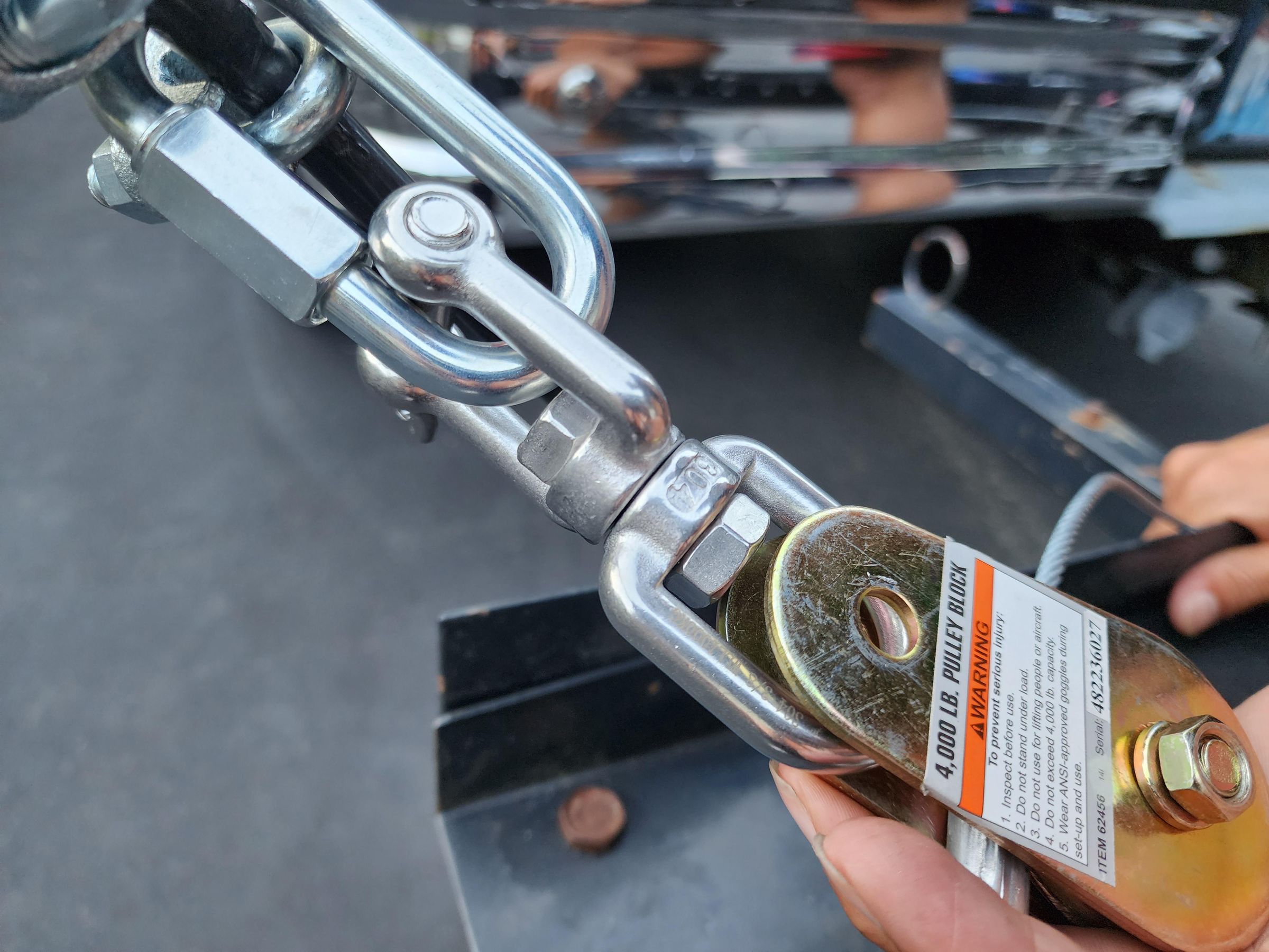 DIY Winch Assisted Motorcycle Hitch Carrier (No-Weld) : 6 Steps (with ...