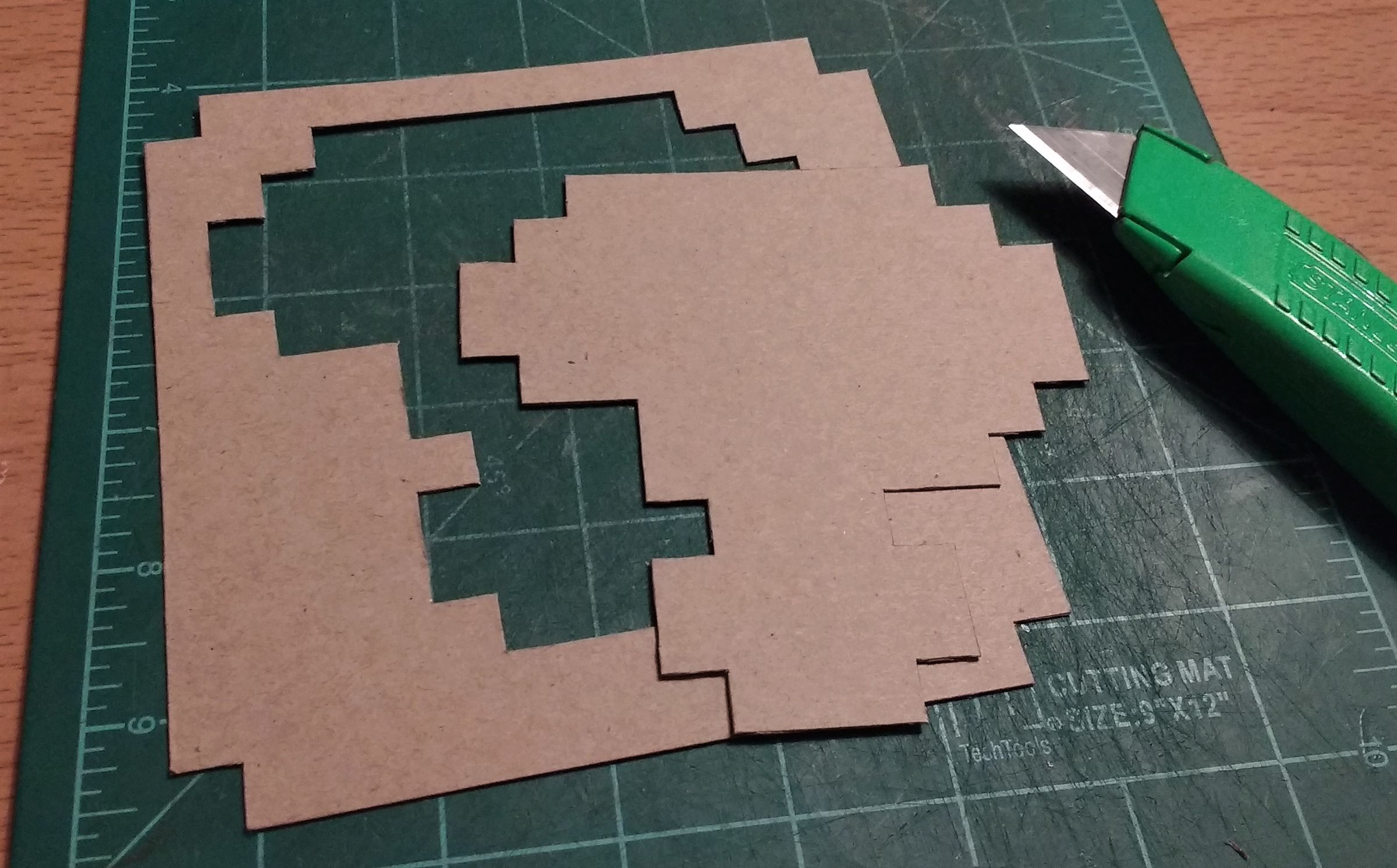 DIY Cardboard Super Mario World Question Mark Block Shelf : 19 Steps ...