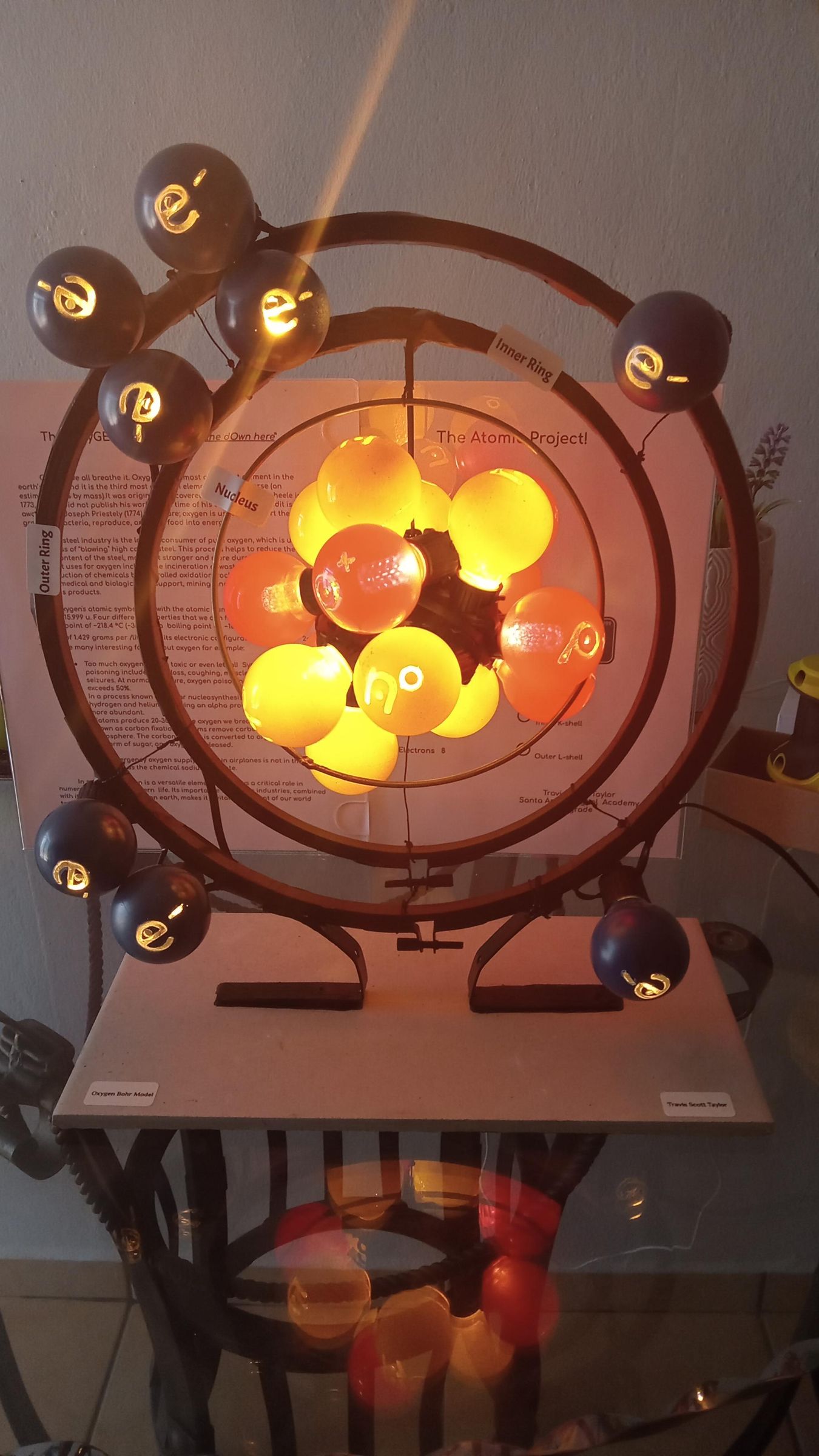 Lit Oxygen Bohr Model : 7 Steps (with Pictures) - Instructables
