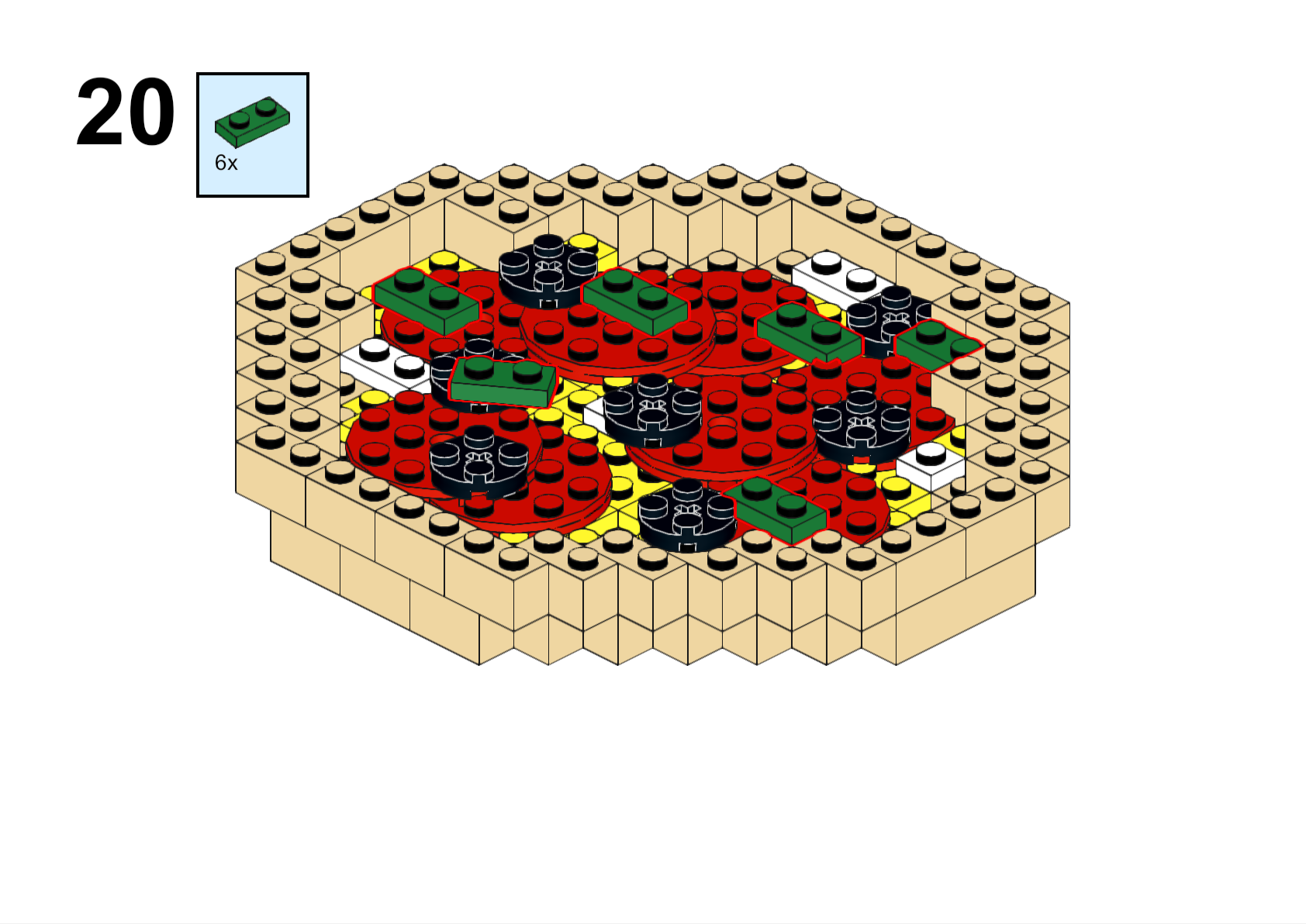 How to Build Lego Pizza - Stop Motion Cooking Prop : 20 Steps (with ...