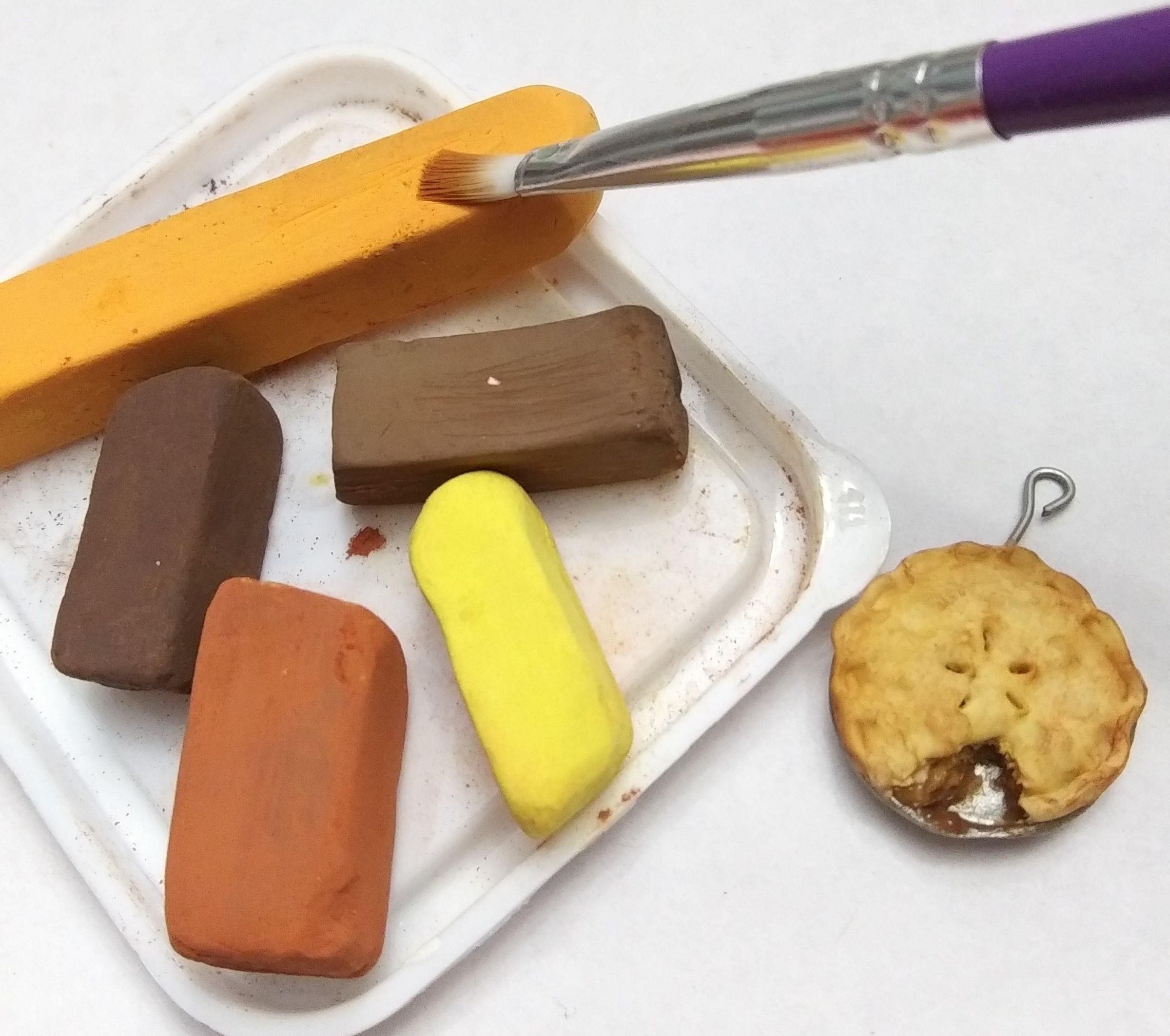 Pie Charms From Clay: Earrings, Necklace, Etc. : 12 Steps (with ...