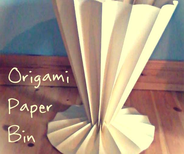 Origami Paper Bin : 6 Steps - Instructables