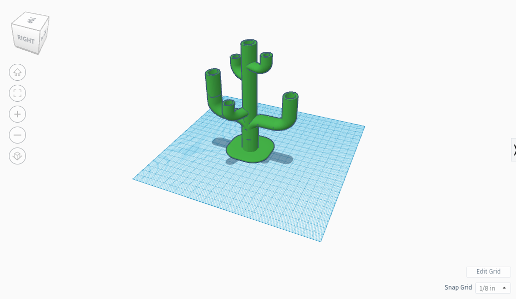 Cactus Inspired Planter in Tinkercad! : 3 Steps - Instructables