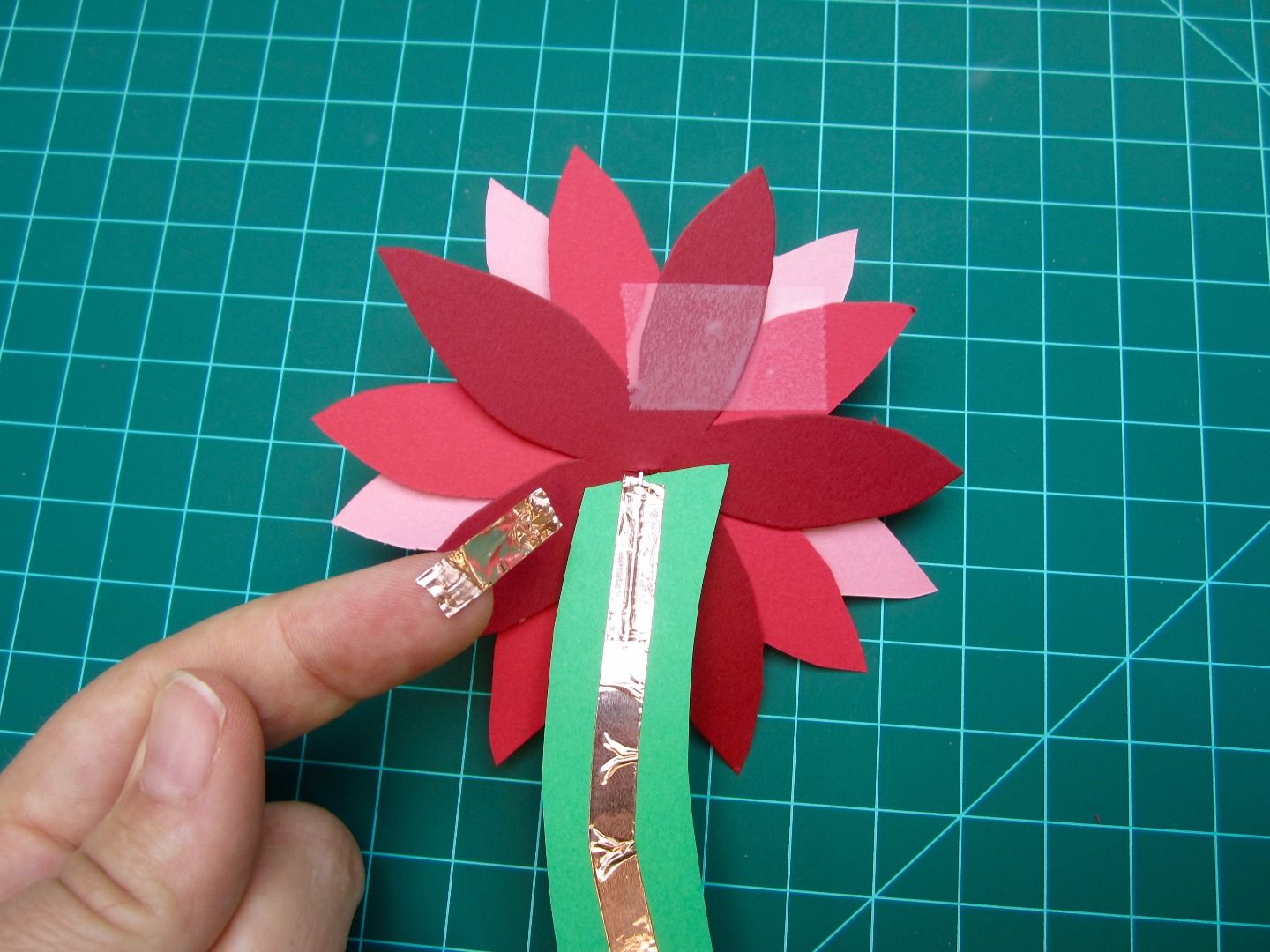 Paper Flower With LED and Conductive Tape : 5 Steps (with Pictures ...