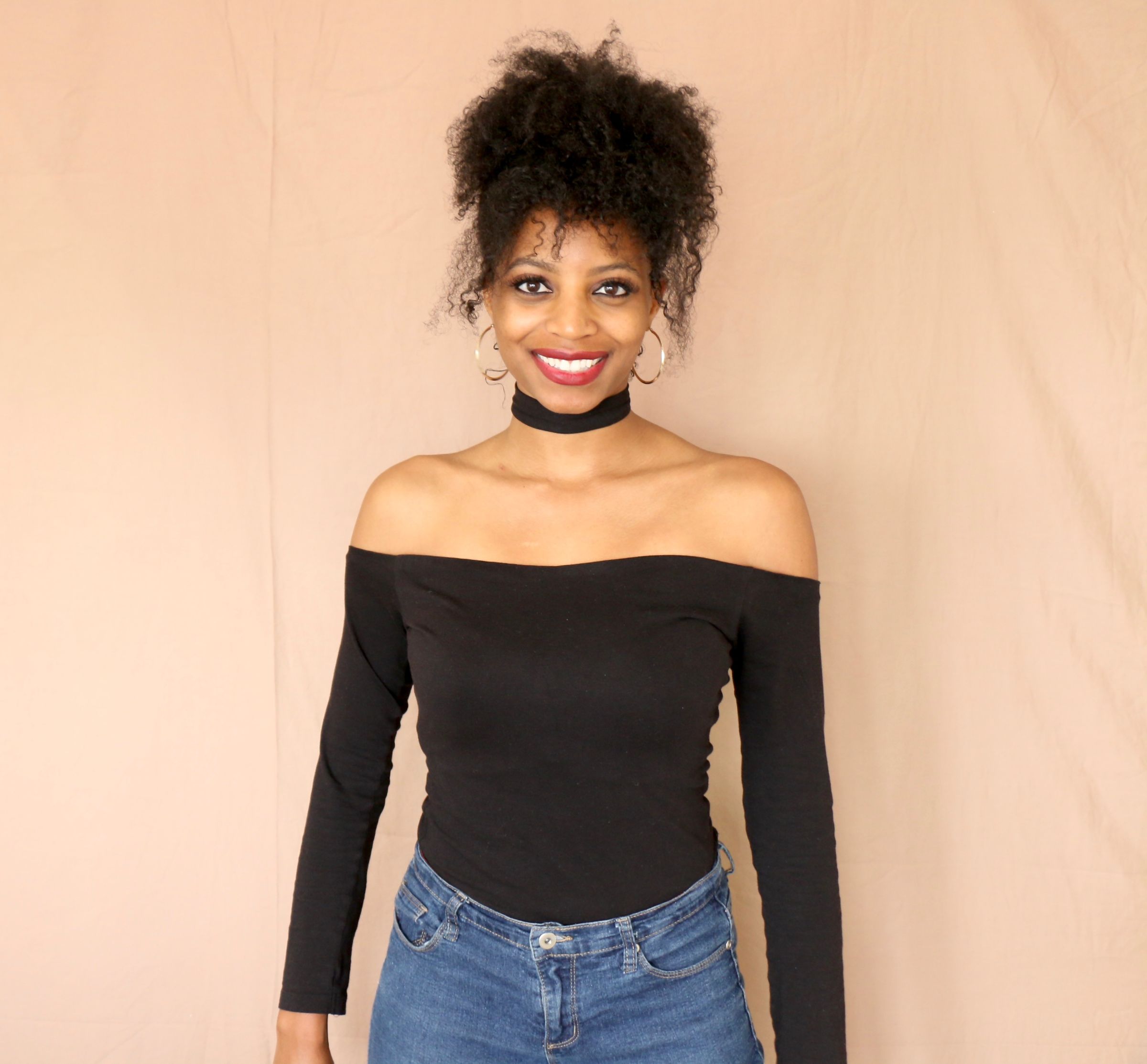 DIY Off the Shoulder Top + Choker (No Sewing) : 6 Steps (with Pictures ...