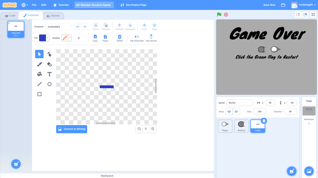 2D Shooter Scratch Game : 11 Steps - Instructables