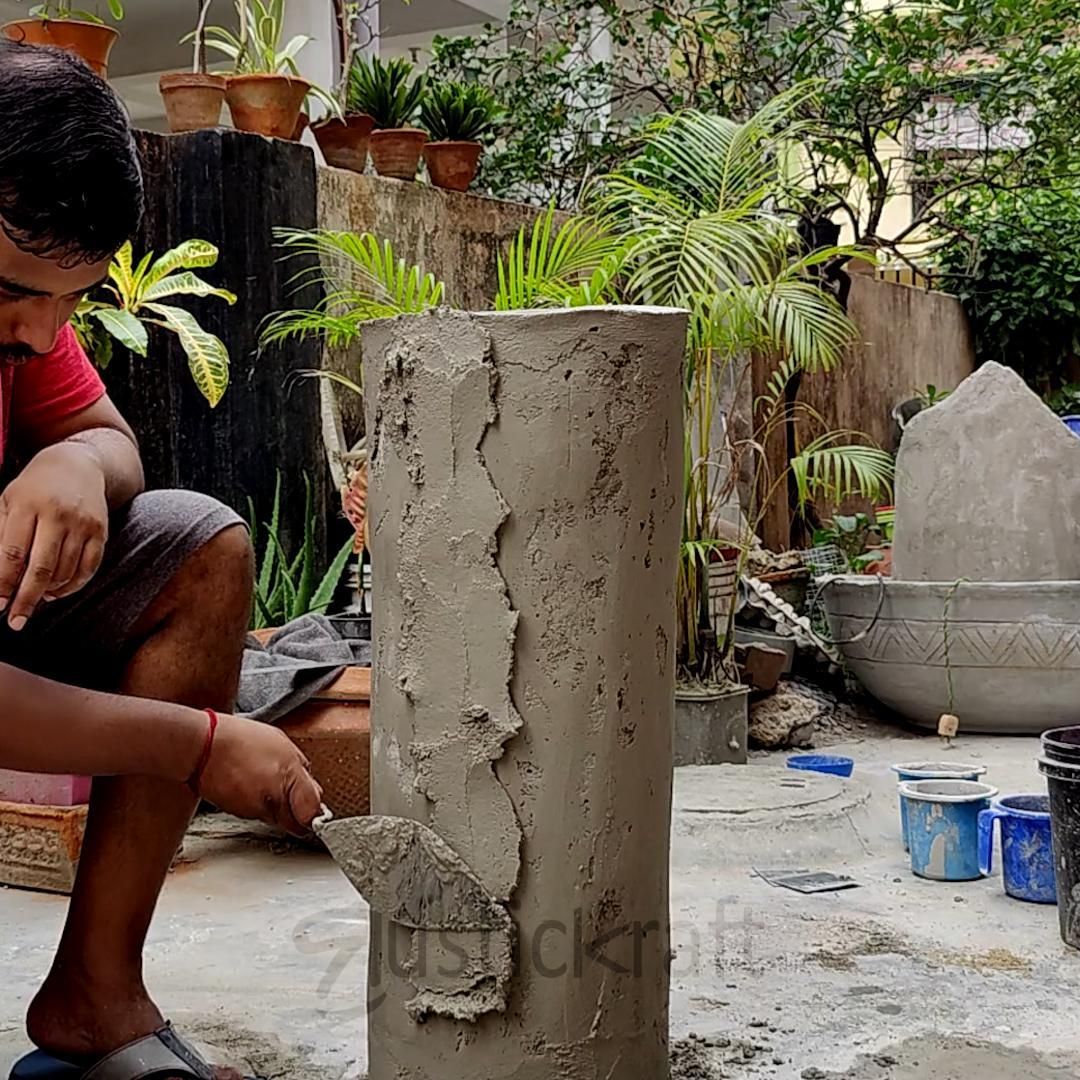Built My Own Concrete Fountain for a Serene Backyard : 14 Steps ...