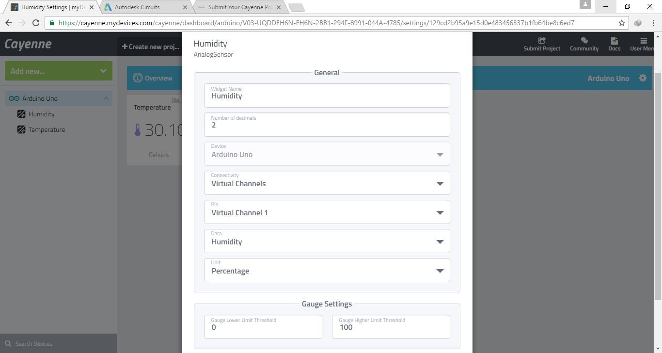 Gas, Smoke, Temperature and Humidity With Cayenne : 4 Steps (with Pictures) - Instructables