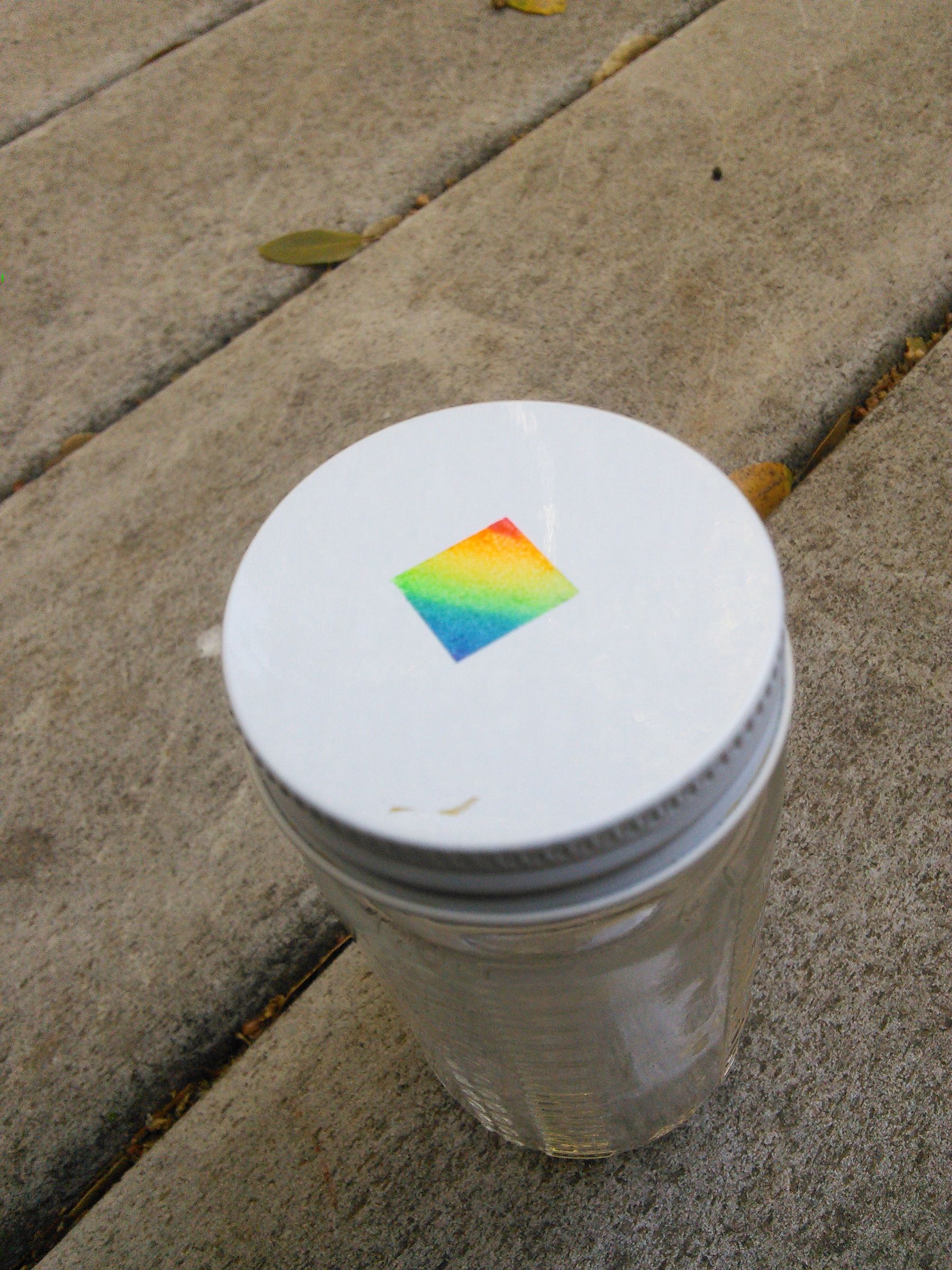 Rainbow Gradient Jar Cap : 7 Steps - Instructables