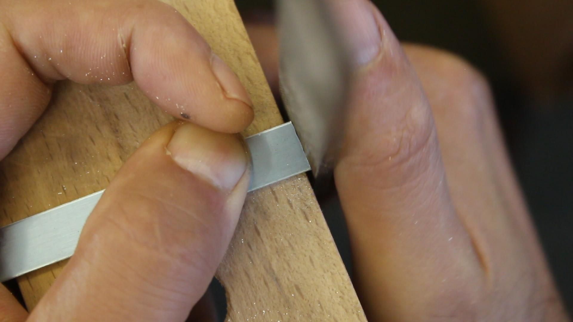 Damascus Steel and Silver Spinner Ring : 11 Steps (with Pictures ...