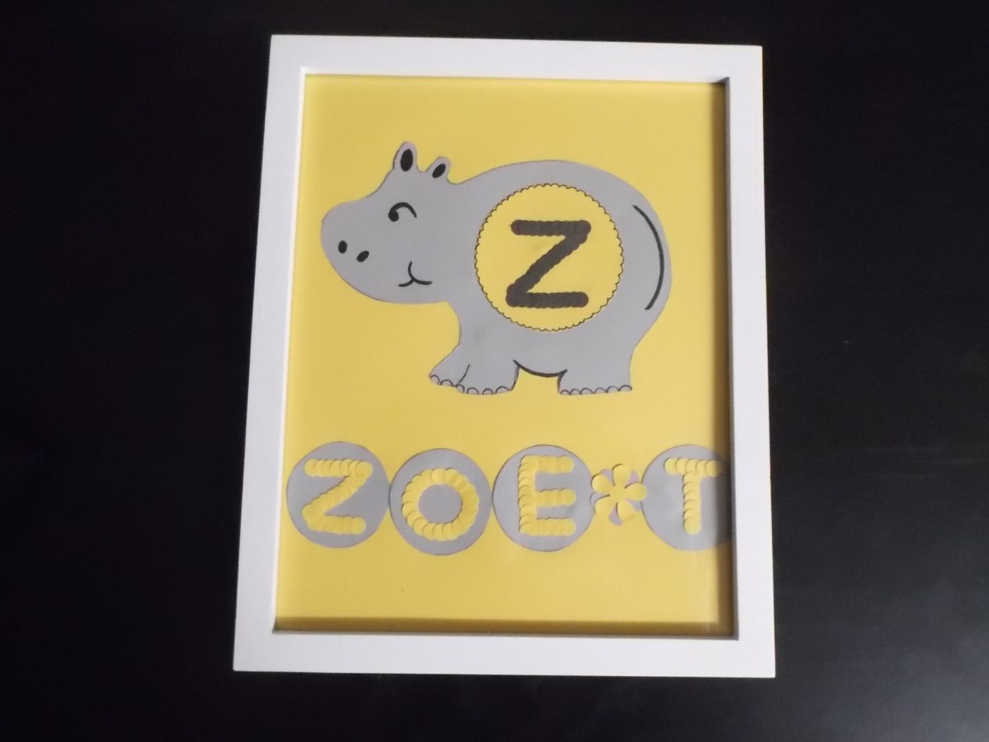 Monogrammed Hand Made Paper Craft in a Frame - Instructables
