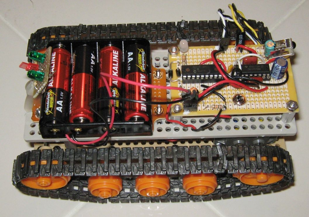 IR Remote Controlled Tracked Robot : 10 Steps - Instructables