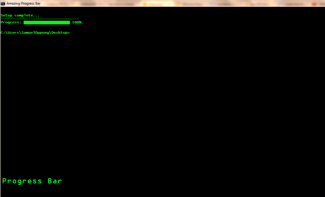 The Amazing Progress Bar in CMD : 4 Steps - Instructables