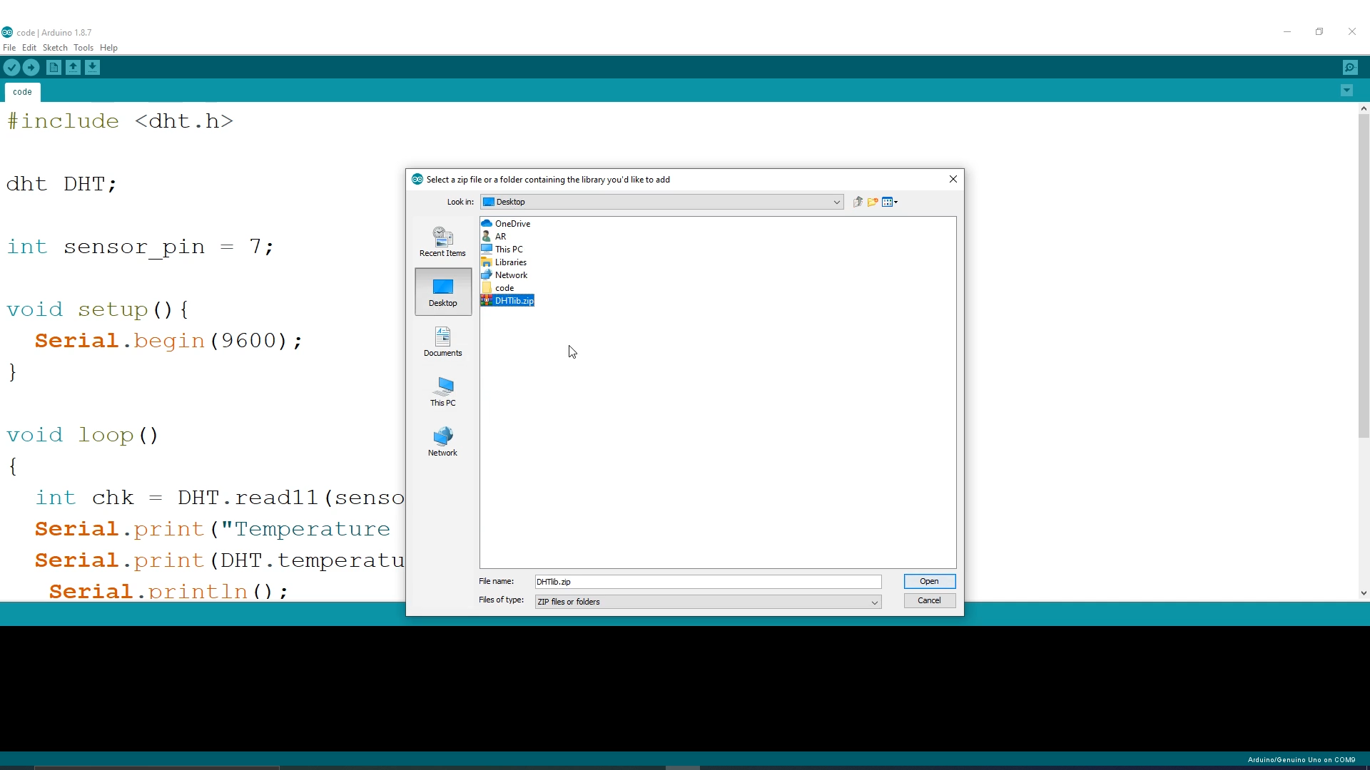 DHT11 Temperature & Humidity Sensor With Arduino : 5 Steps - Instructables