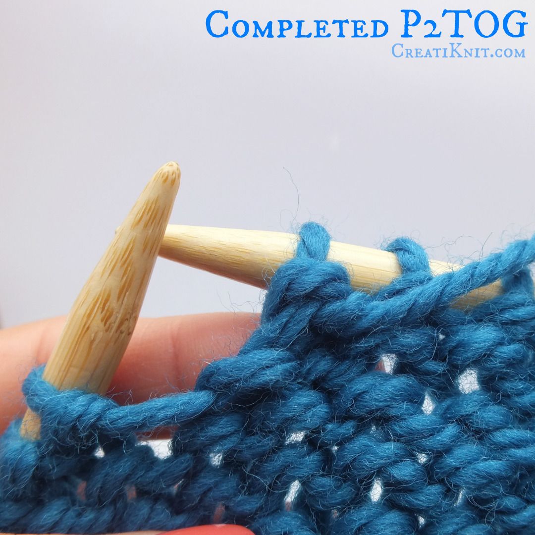 How to K2tog and P2tog (knit 2 Together, Purl 2 Together) : 9 Steps ...