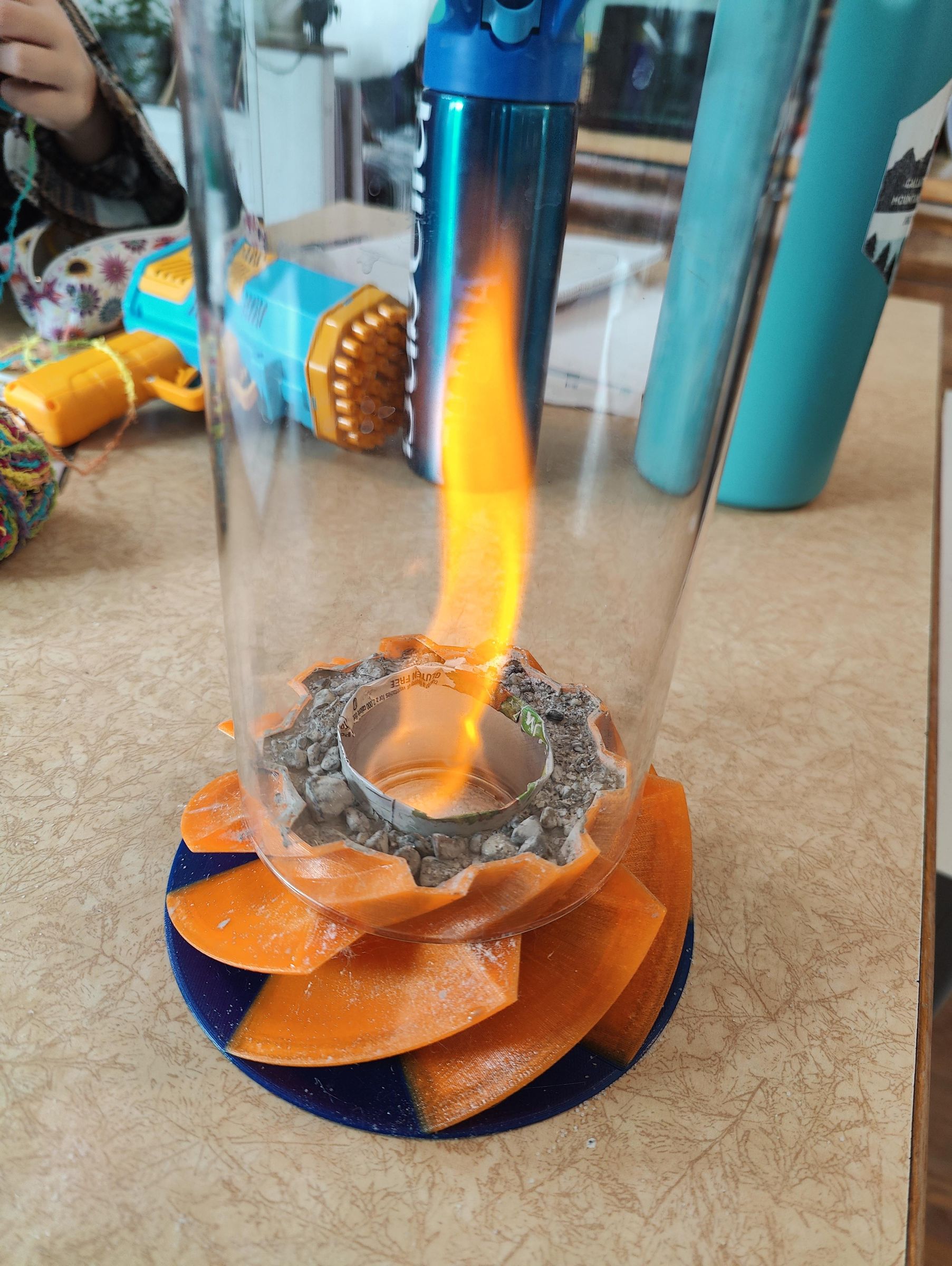Tabletop Fire Tornado (no Fans Needed) : 4 Steps - Instructables