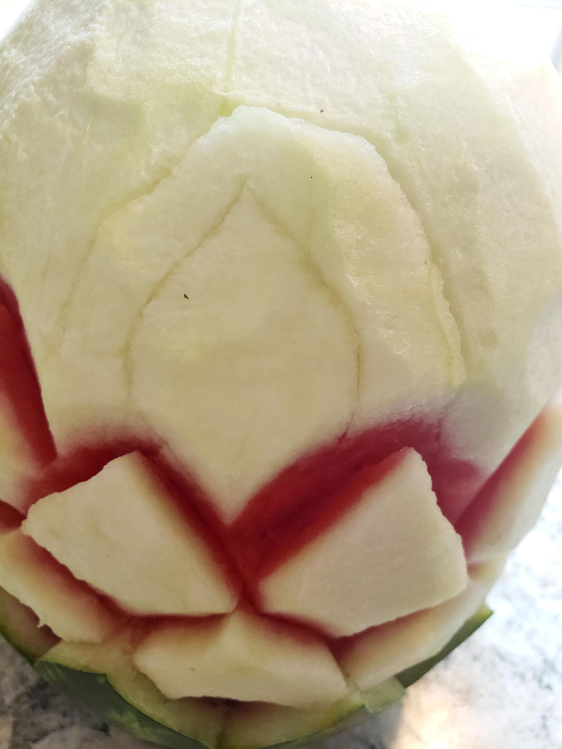 Watermelon Lotus Flower Carving! : 17 Steps (with Pictures) - Instructables