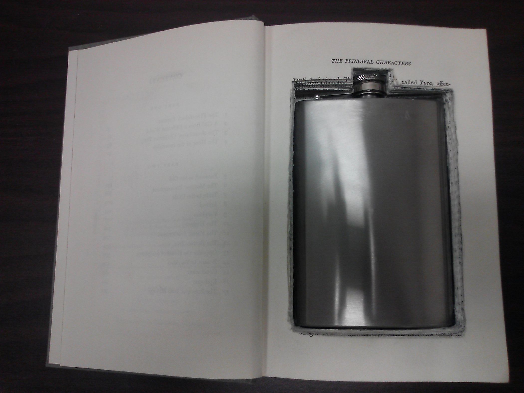Flask Hidden in a Book : 4 Steps - Instructables