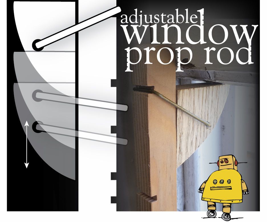 Adjustable Window Prop Rod : 6 Steps (with Pictures) - Instructables
