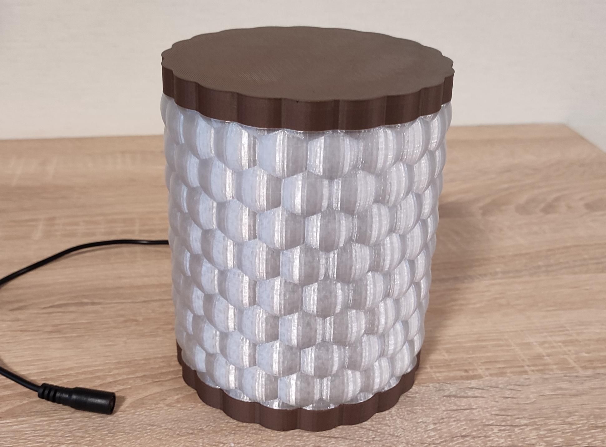 An Eye-Catching 3D Printed Hexagonal Cells LED Lamp : 4 Steps (with ...