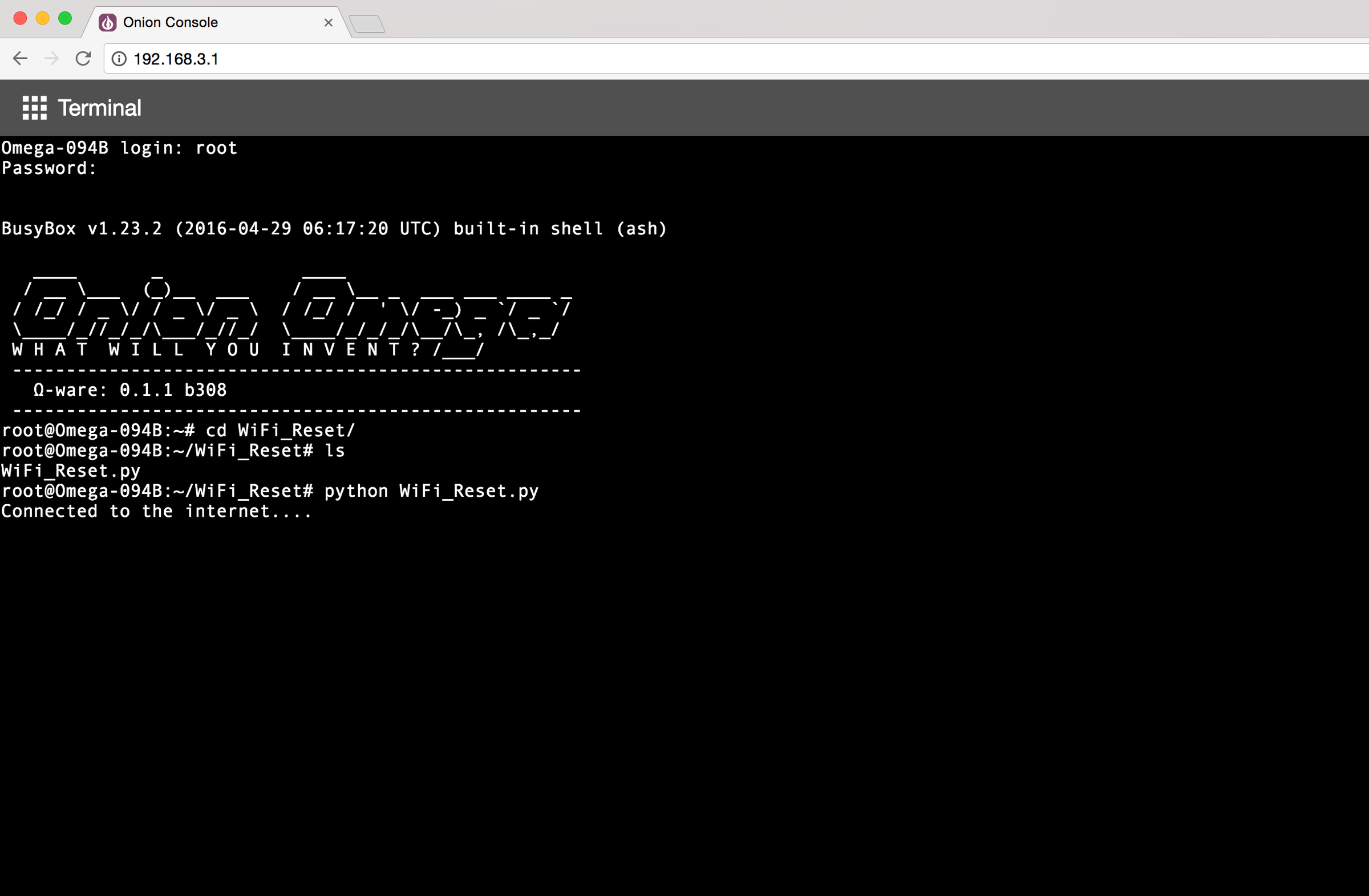 Smart WiFi Router Reboot Switch Using Onion Omega 2 & 1 : 4 Steps (with ...