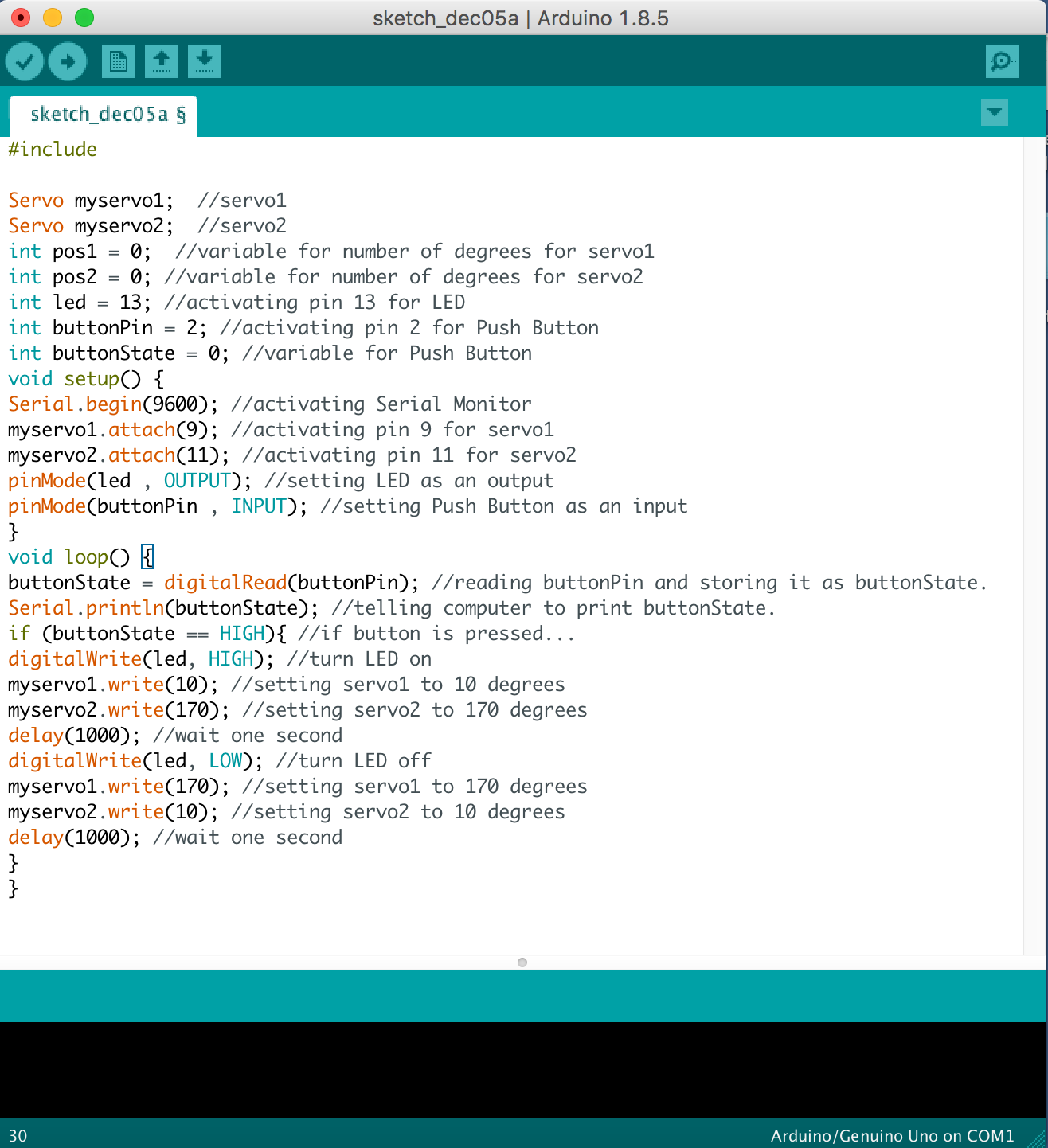 Push Button Controlling Servo Motors : 3 Steps (with Pictures ...
