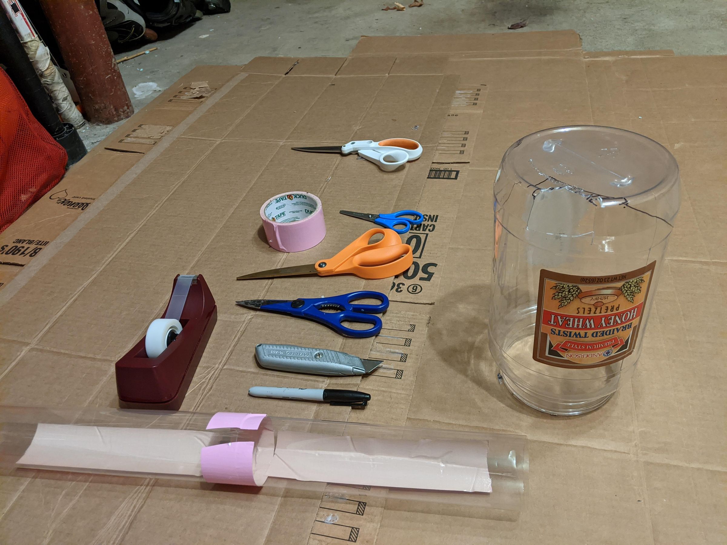 Glowing Halloween Candy Chute From 2nd Floor: Transparent Slide and ...