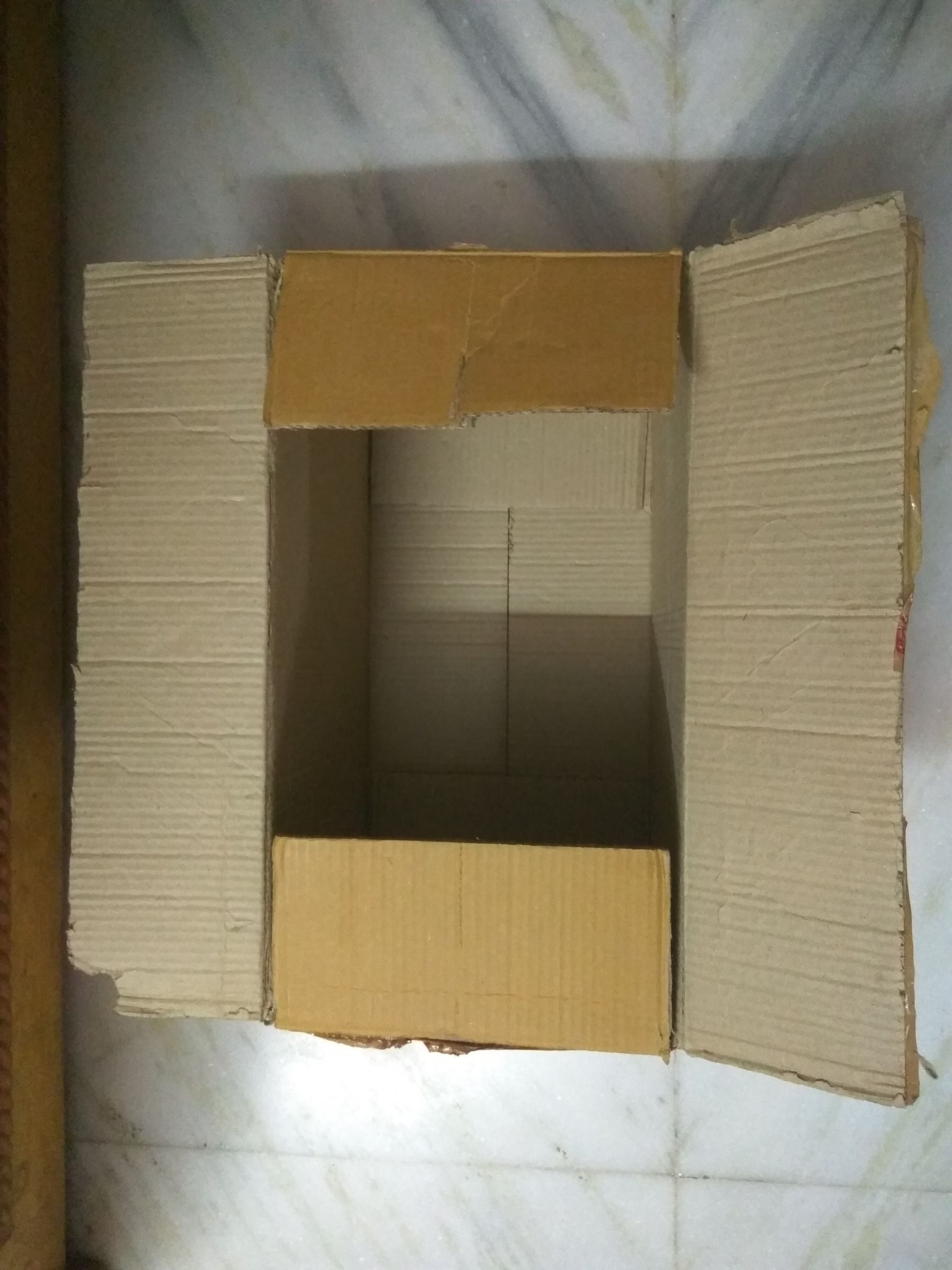 School Bag Study Table From Waste Carton Box : 12 Steps (with Pictures ...