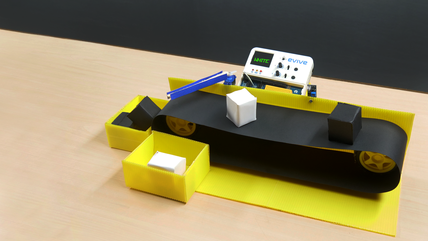 Color Sorting Machine Using Evive Arduino Based Embedded Platform 10 Steps Instructables