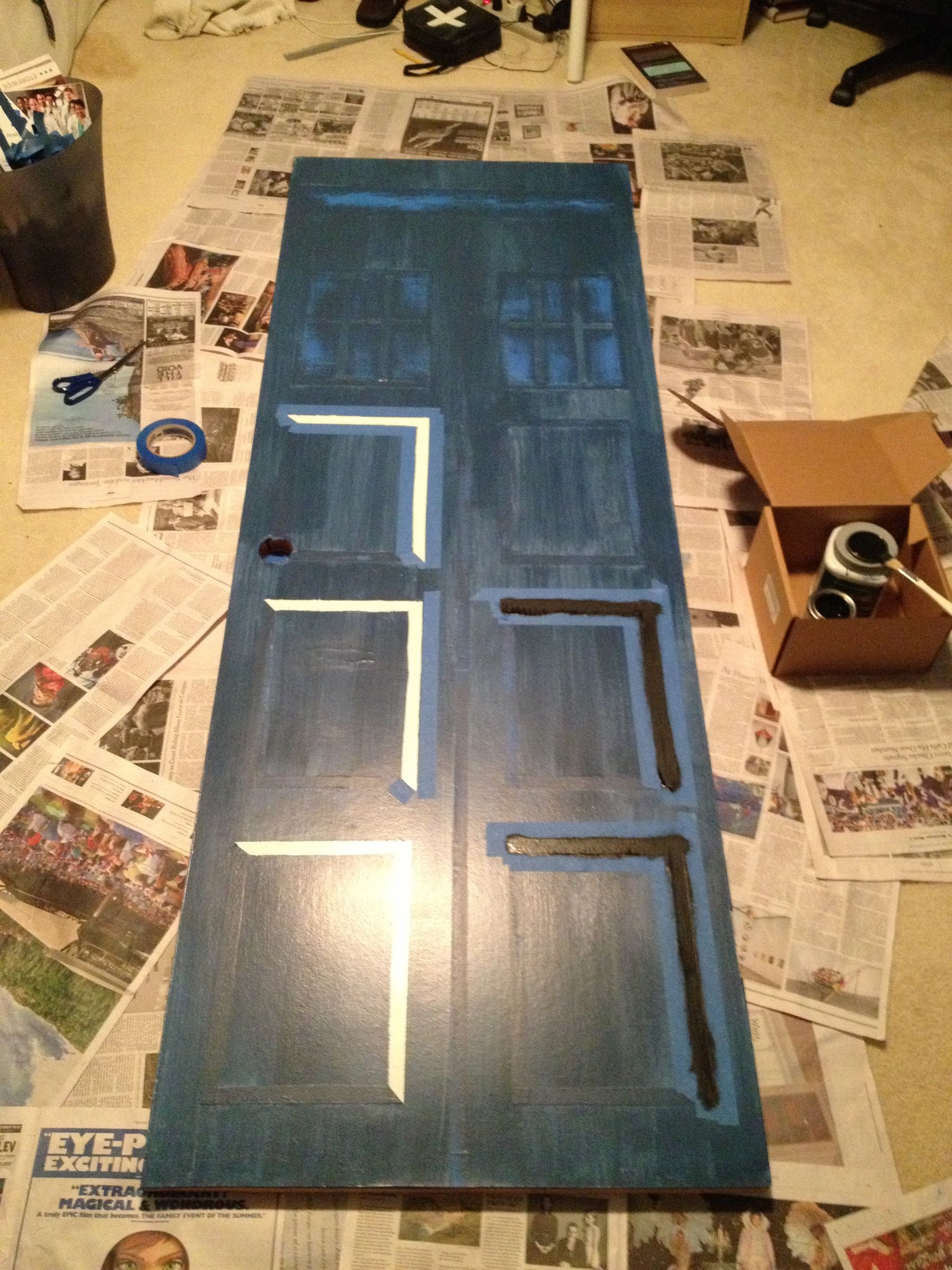 Make Your Own Tardis Door : 9 Steps (with Pictures) - Instructables