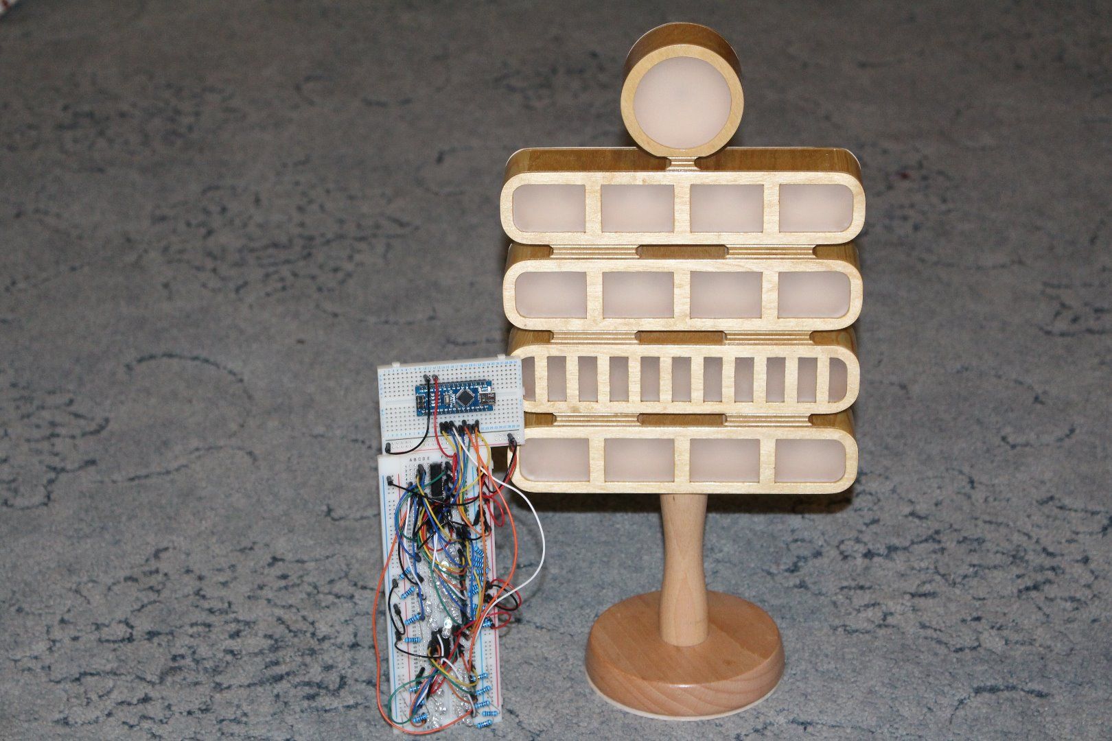 Berlin Clock, Arduino Nano, DS1307 Real Time Clock. 74HC595N 8 Bit ...