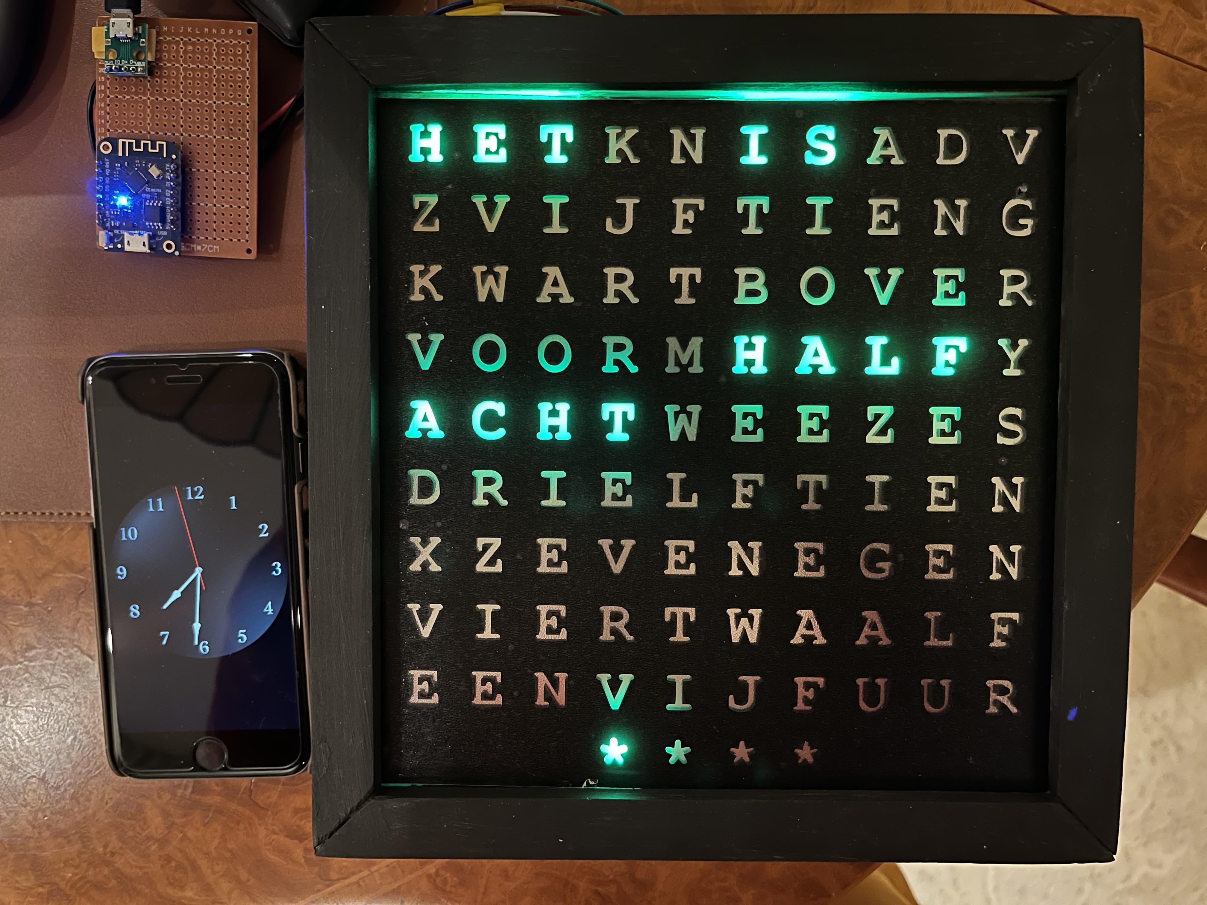 Wordclock - No Special Tools Required! Easy to Build : 11 Steps (with ...